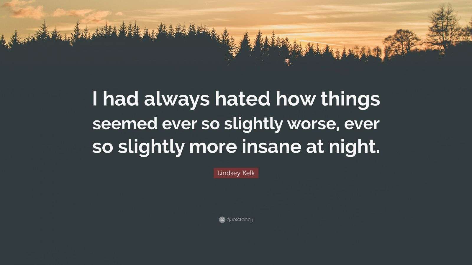 Lindsey Kelk Quote: “I had always hated how things seemed ever so ...