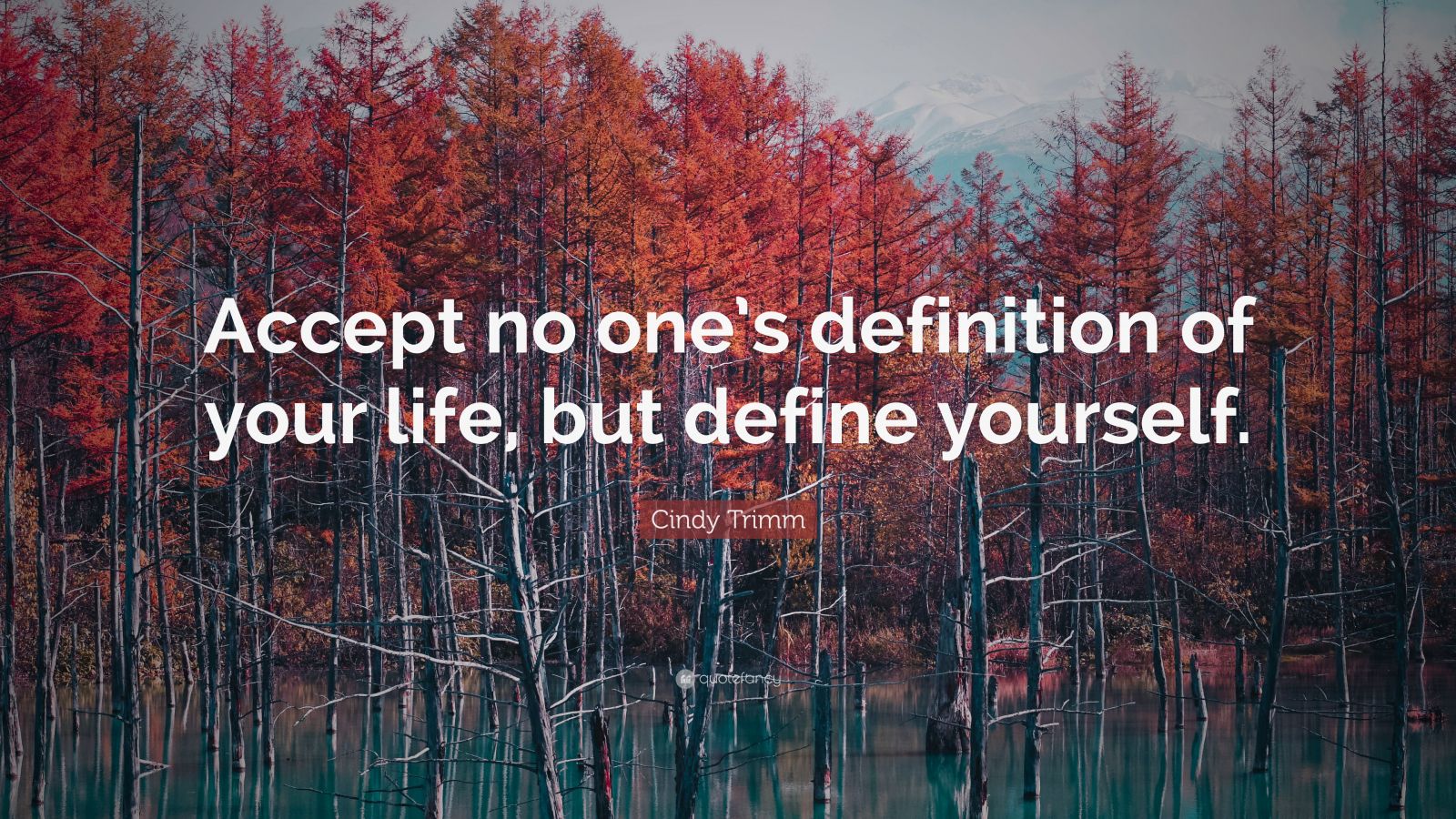 Cindy Trimm Quote: “Accept no one’s definition of your life, but define ...