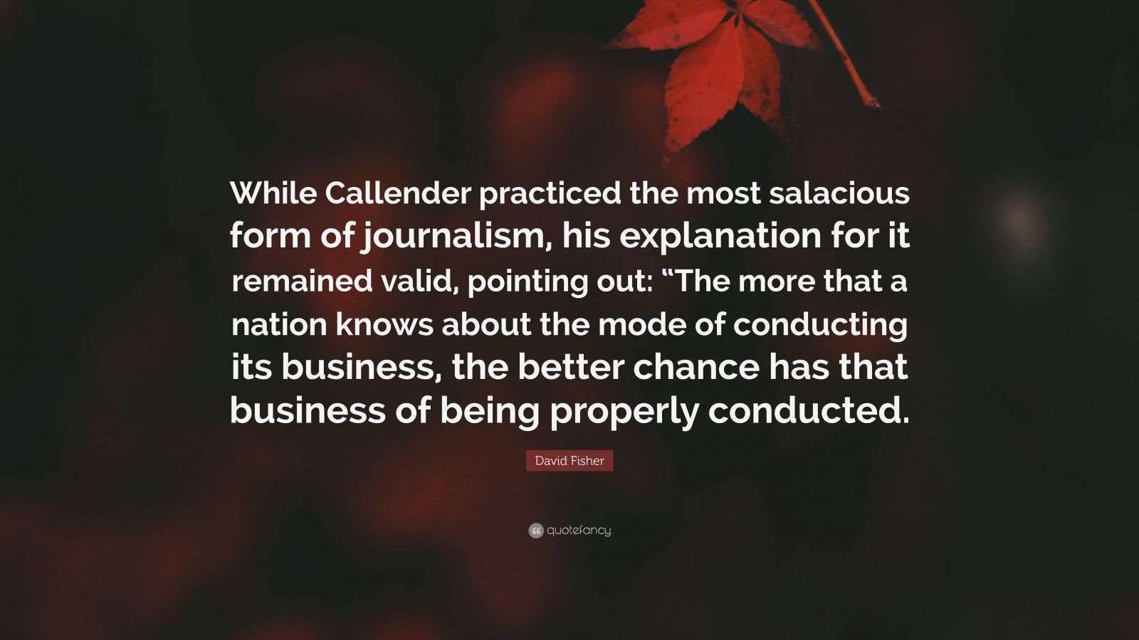 Top 7 David Fisher Quotes (2026 Update) - QuoteFancy