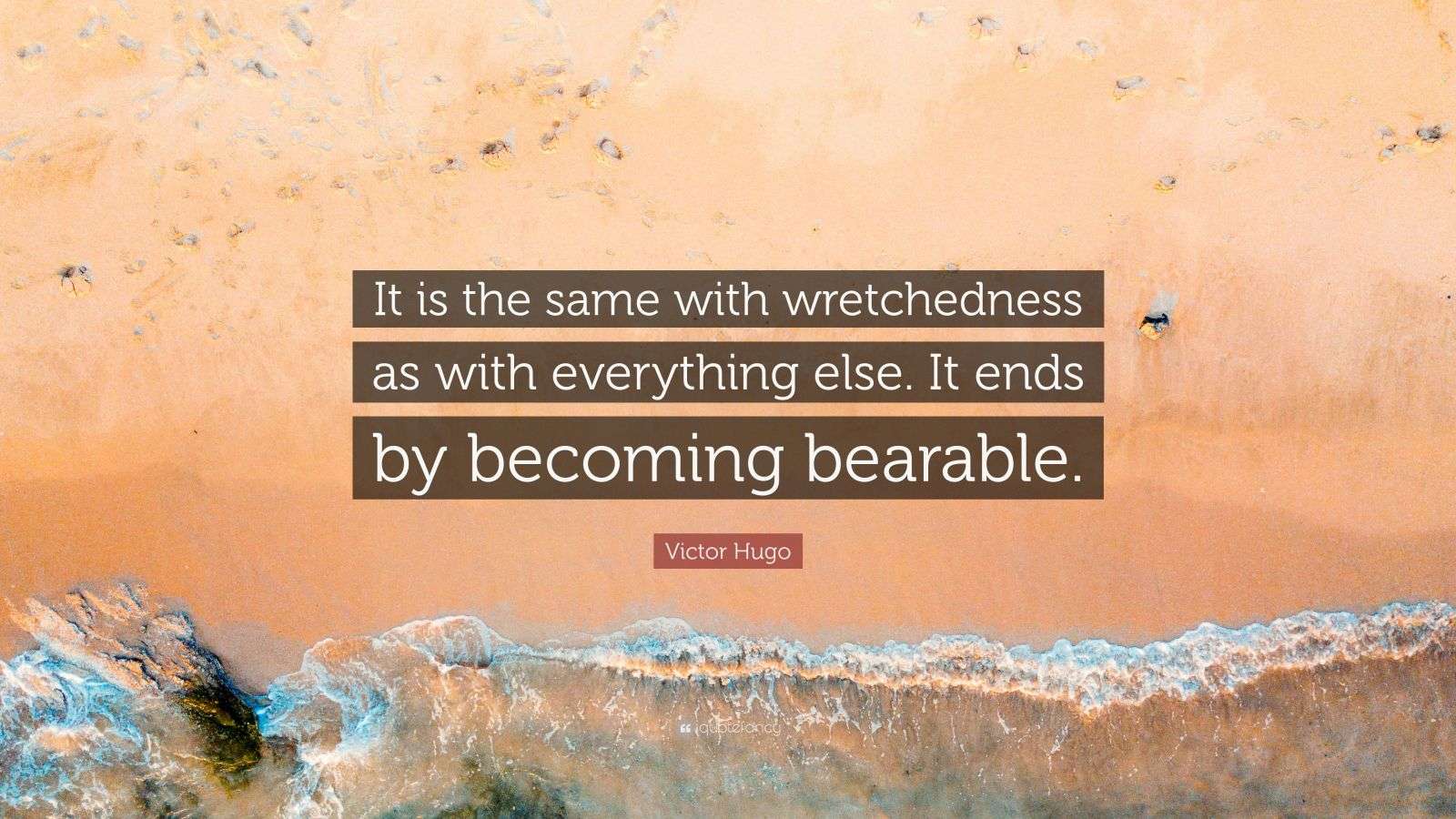 Victor Hugo Quote: “It is the same with wretchedness as with everything ...