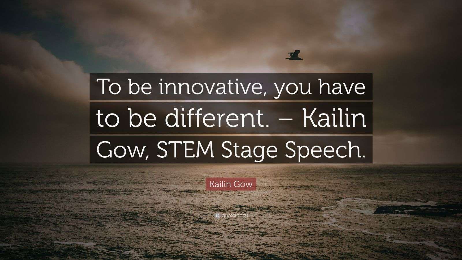 Kailin Gow Quote: “To be innovative, you have to be different. – Kailin ...