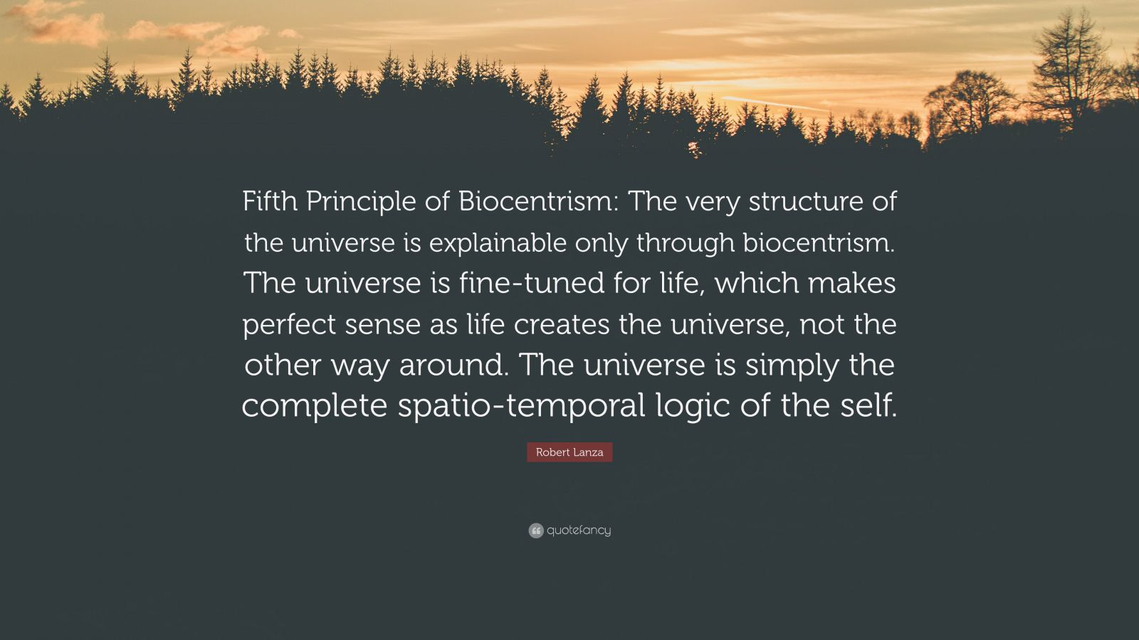 Robert Lanza Quote: “Fifth Principle of Biocentrism: The very structure ...