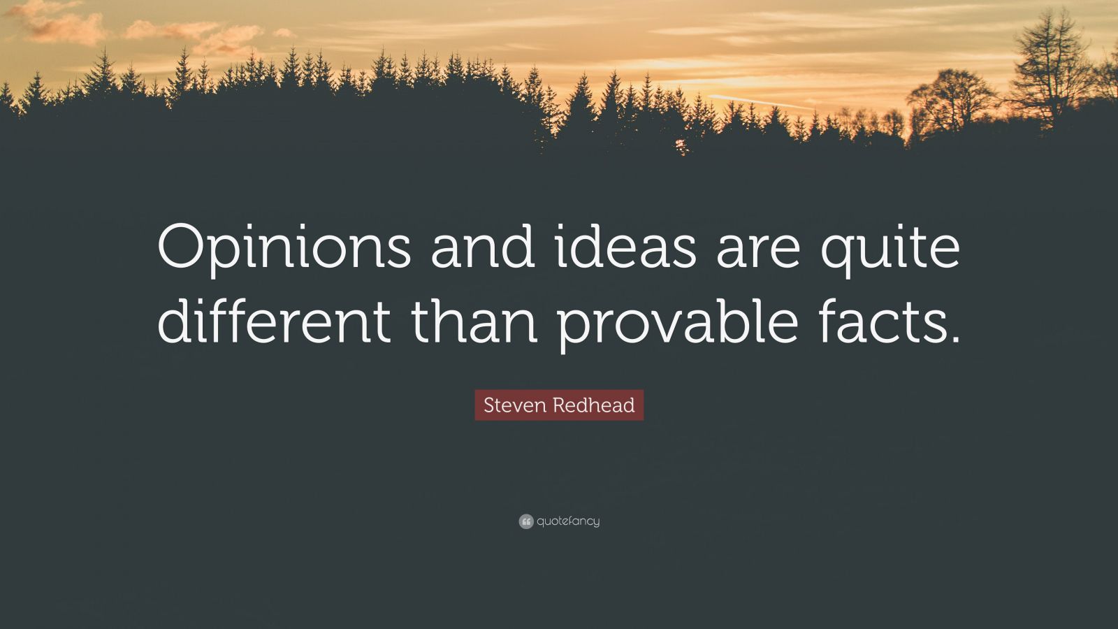 Steven Redhead Quote: “Opinions and ideas are quite different than ...