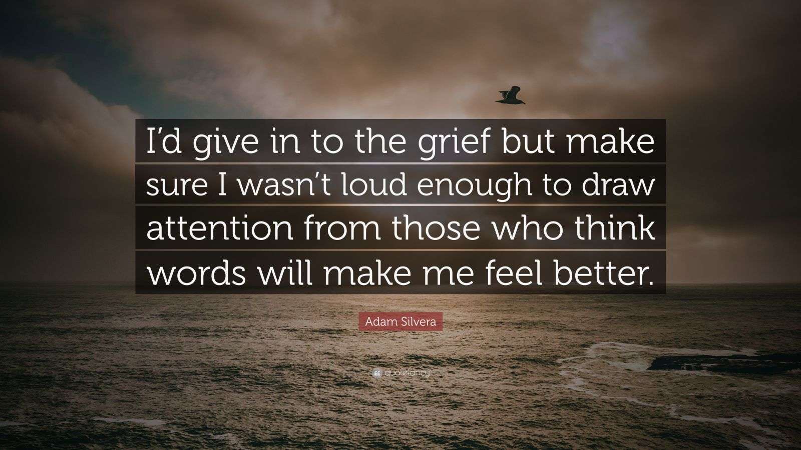Adam Silvera Quote: “I’d give in to the grief but make sure I wasn’t ...