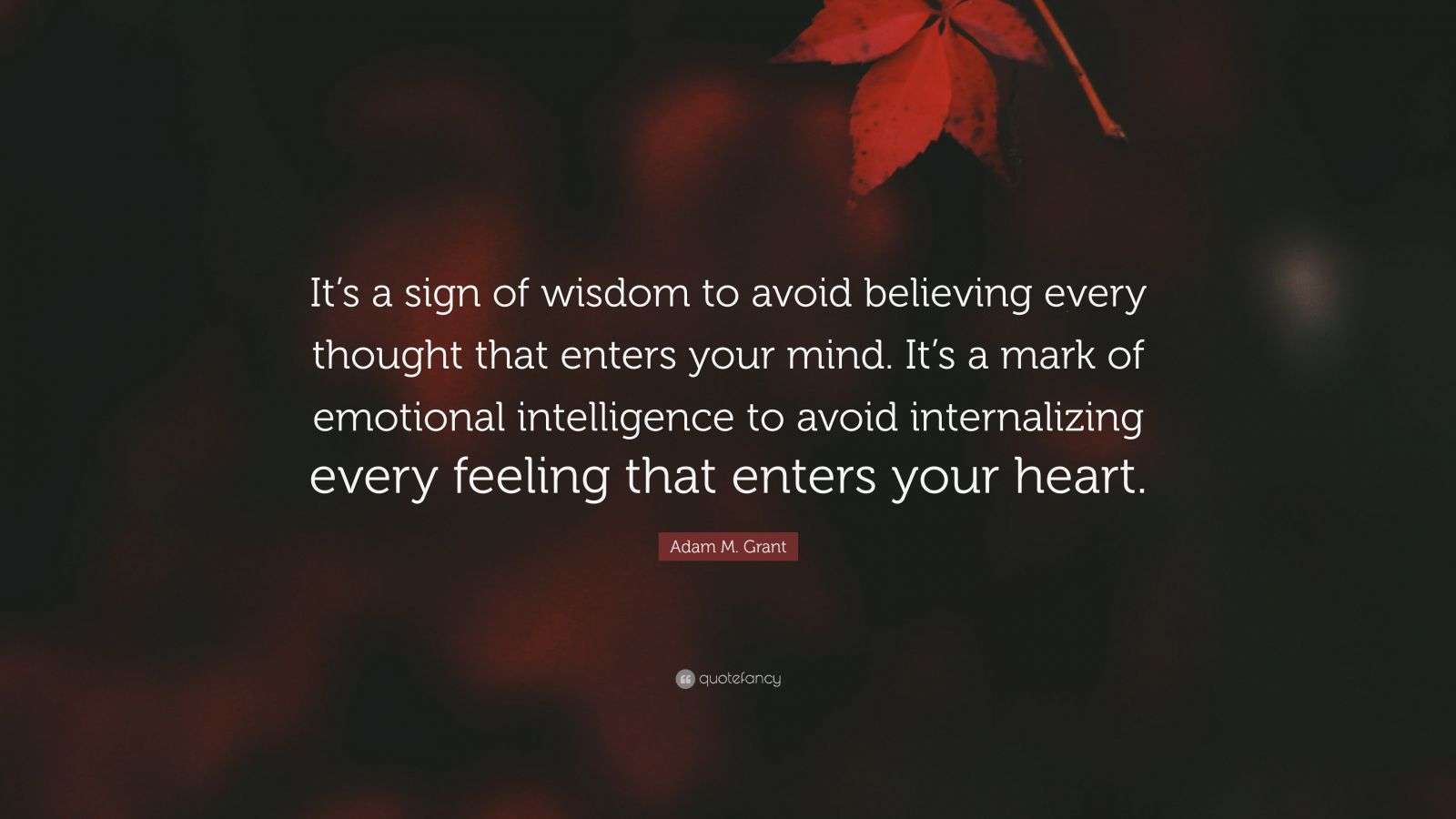 Adam M. Grant Quote: “It’s a sign of wisdom to avoid believing every ...