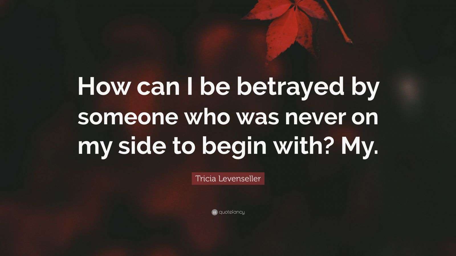 Tricia Levenseller Quote: “How can I be betrayed by someone who was ...
