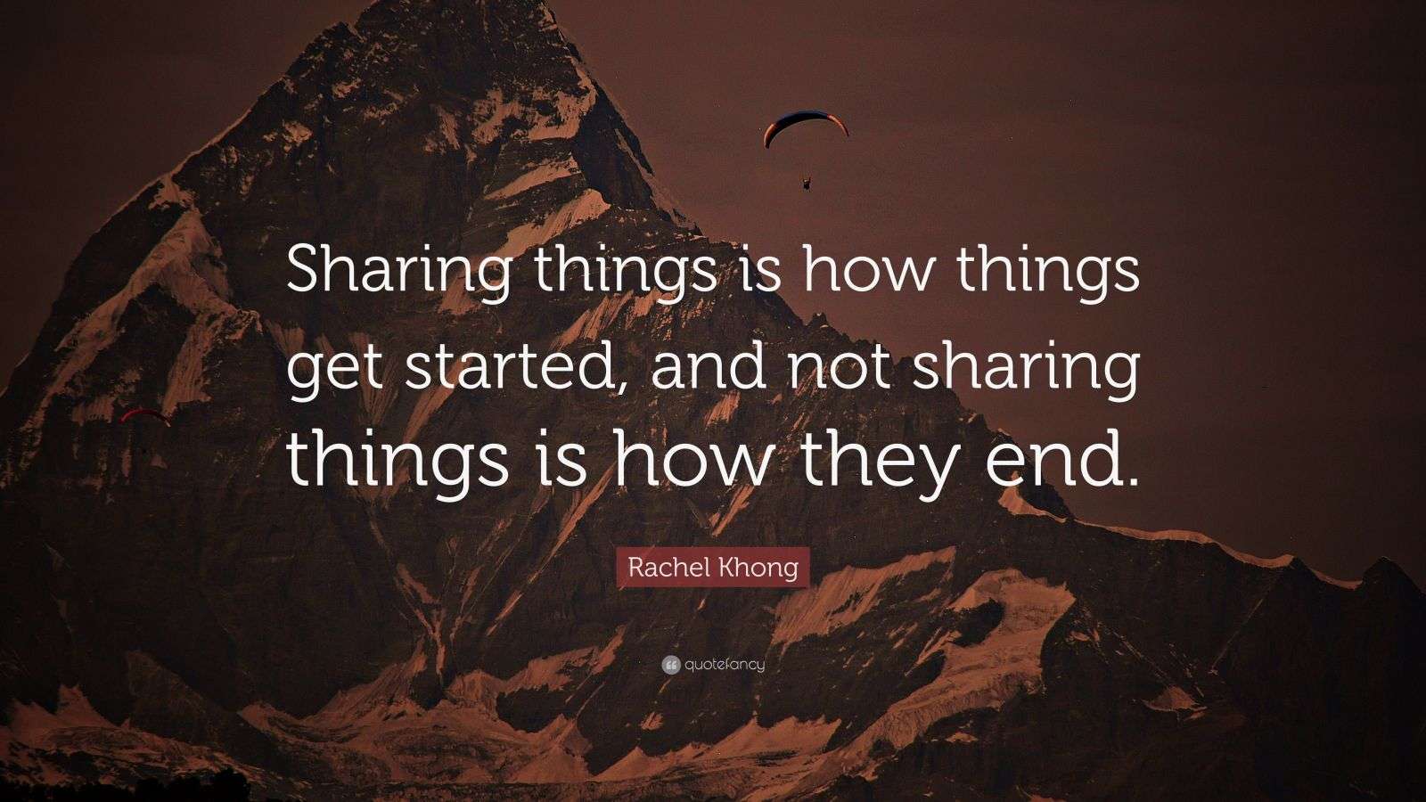 Rachel Khong Quote: “Sharing things is how things get started, and not ...