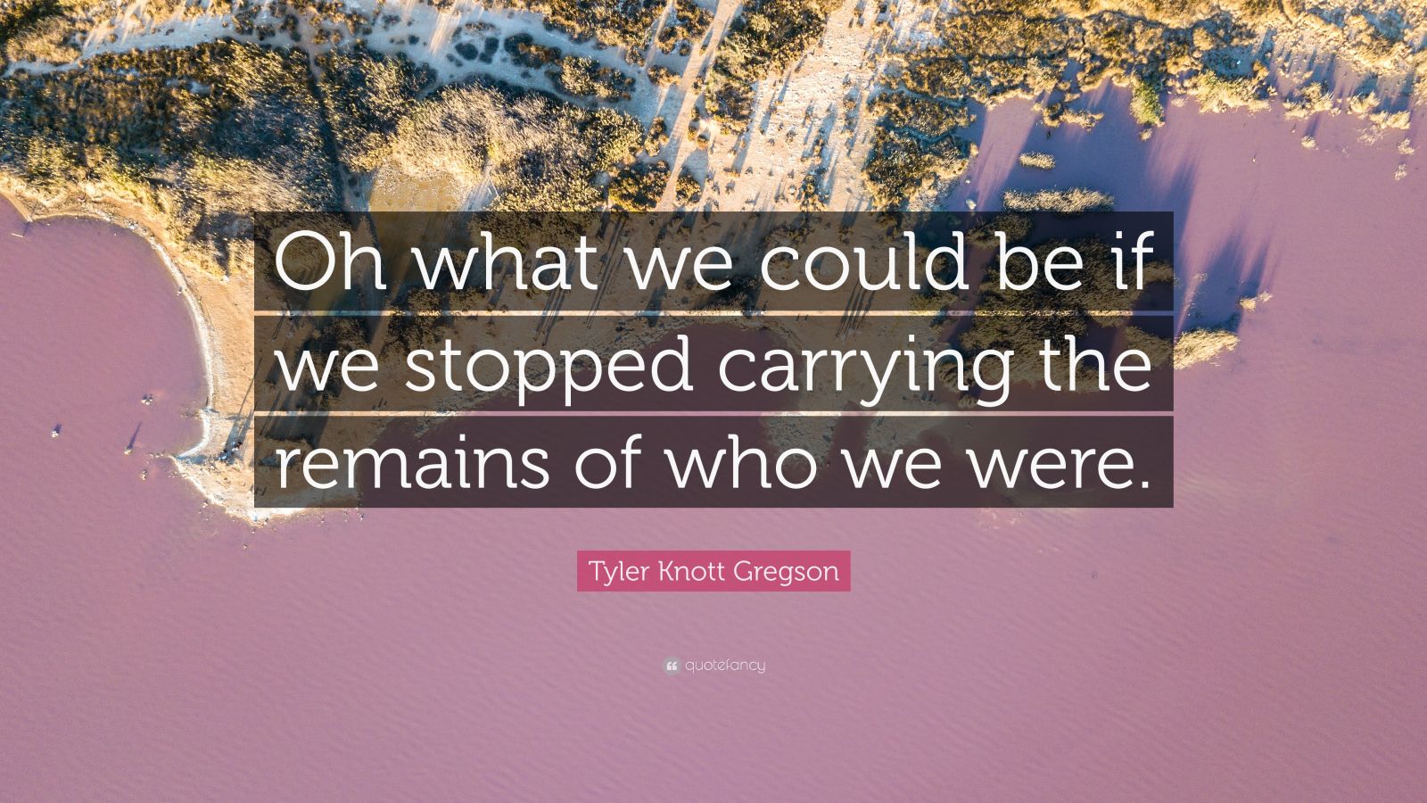 Tyler Knott Gregson Quote: “Oh what we could be if we stopped carrying ...