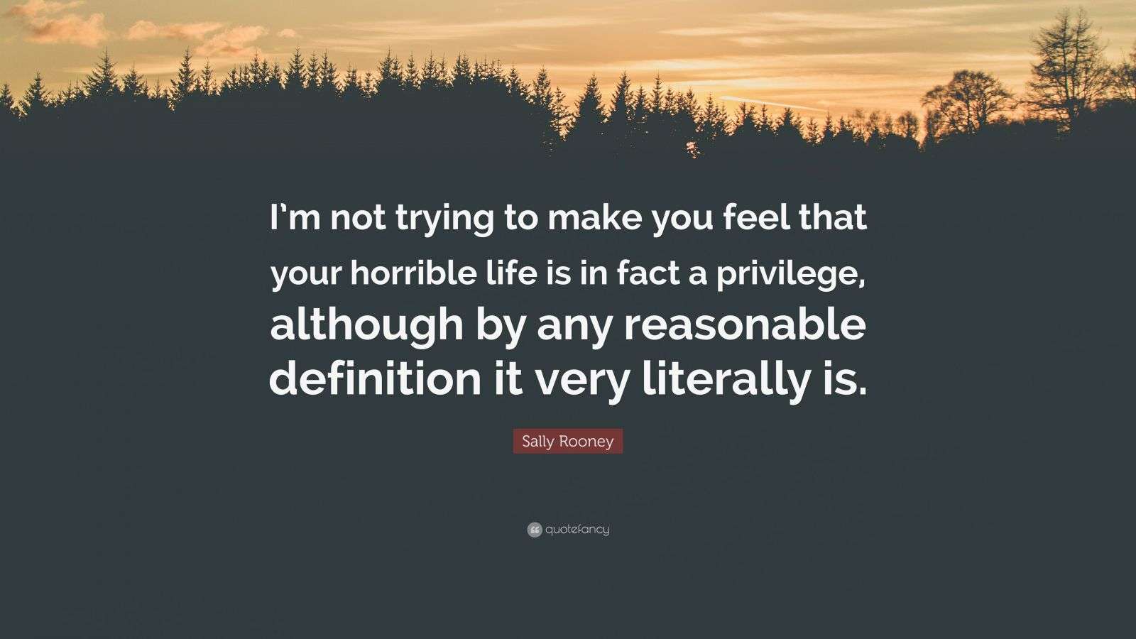 Sally Rooney Quote: “I’m not trying to make you feel that your horrible ...