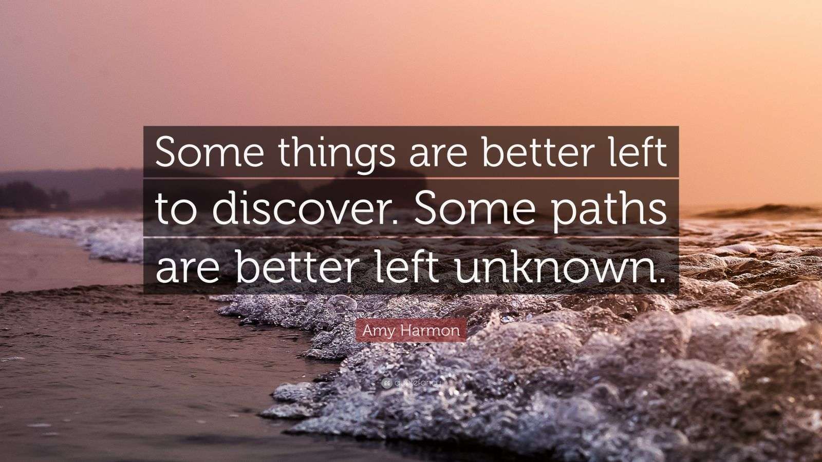 Amy Harmon Quote: “Some things are better left to discover. Some paths ...
