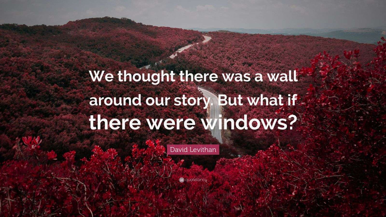 David Levithan Quote: “We thought there was a wall around our story ...