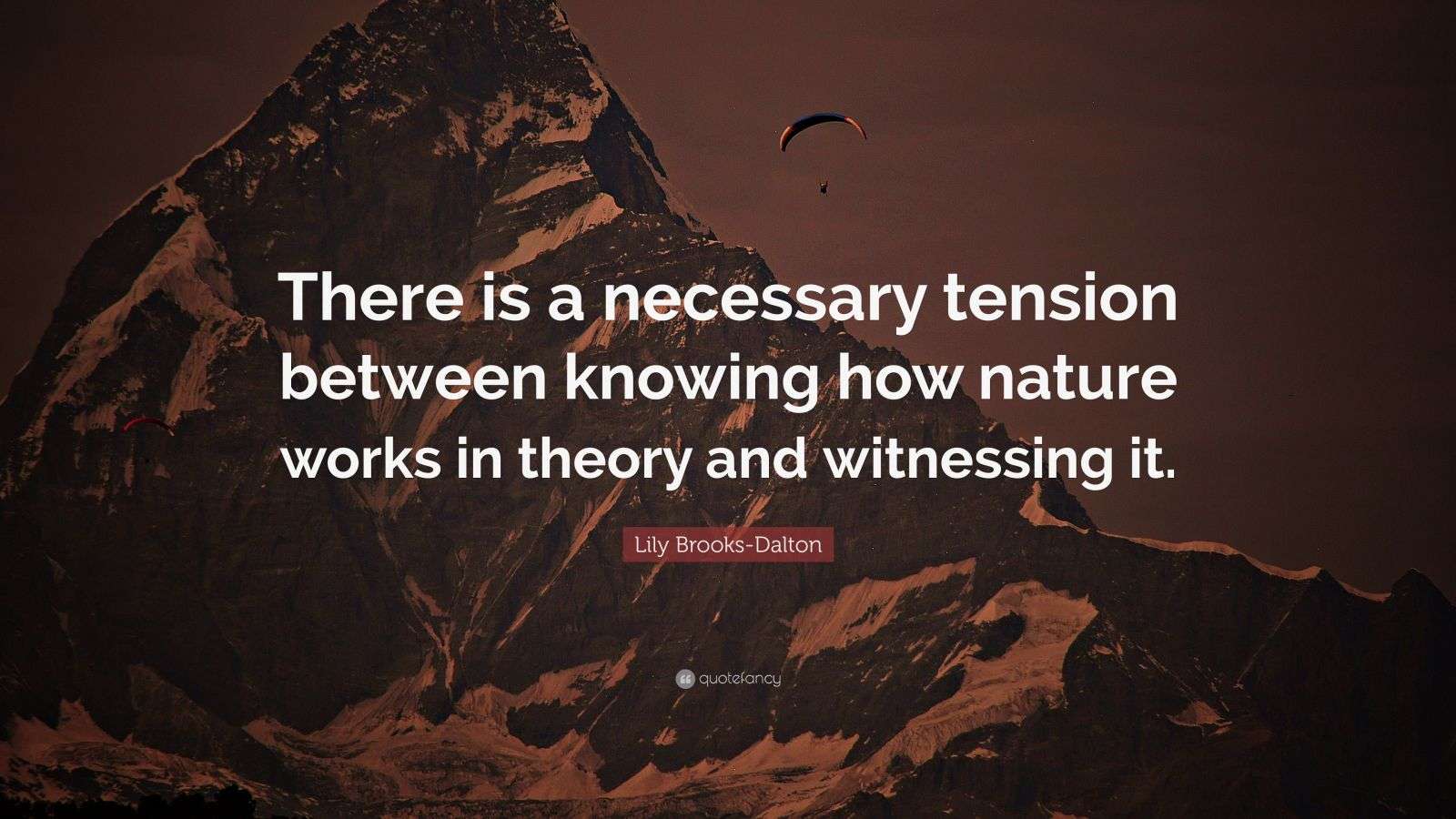 Lily Brooks-Dalton Quote: “There is a necessary tension between knowing ...