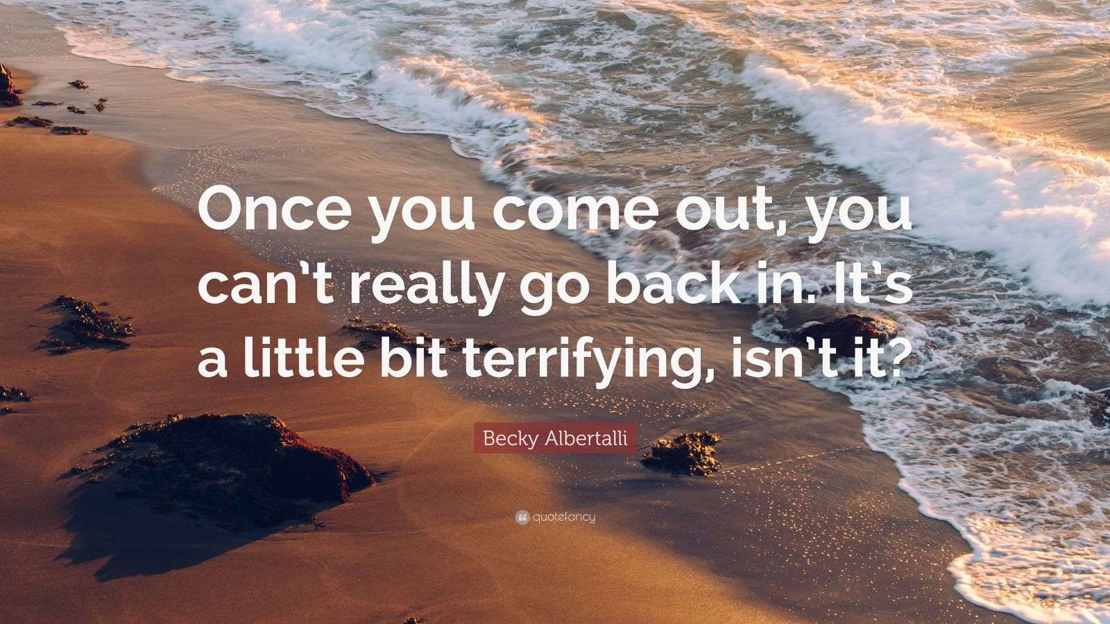 Becky Albertalli Quote: “Once you come out, you can’t really go back in ...