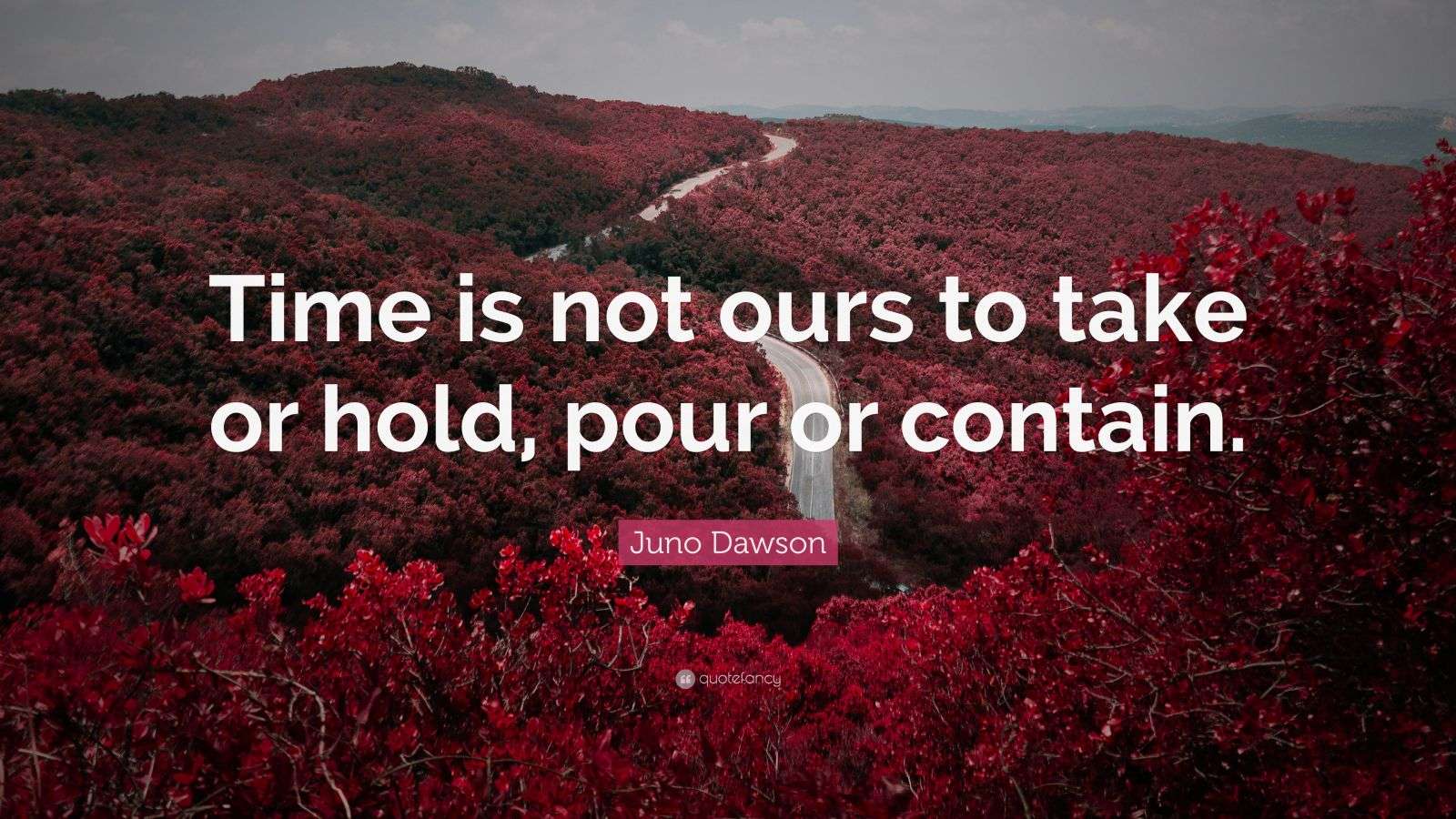 Juno Dawson Quote: “Time is not ours to take or hold, pour or contain.”