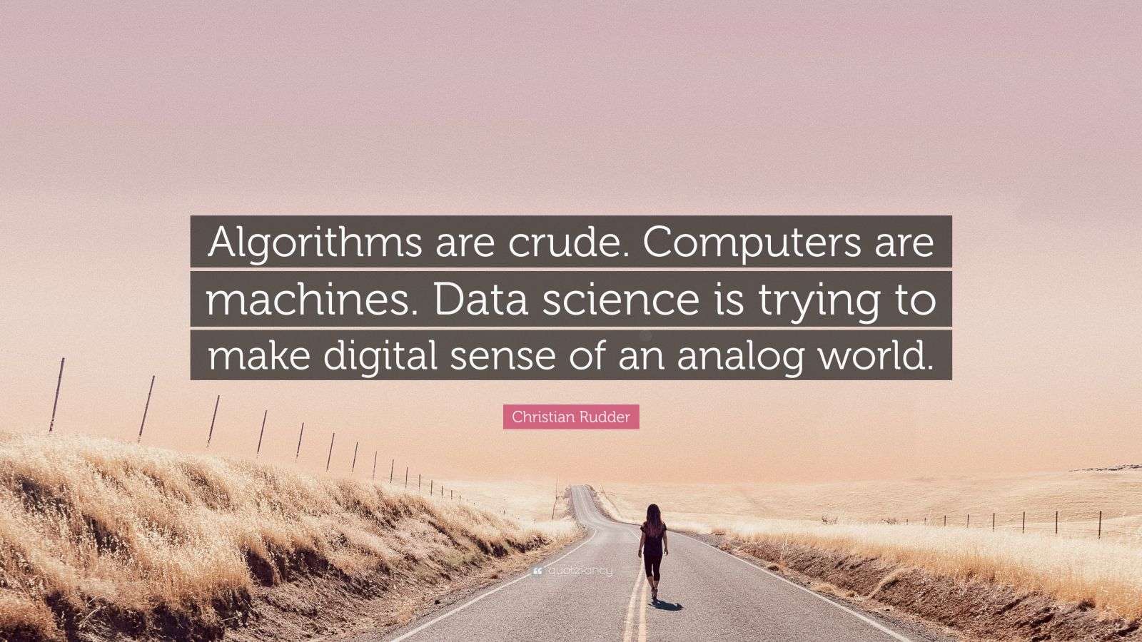 Christian Rudder Quote: “Algorithms are crude. Computers are machines ...