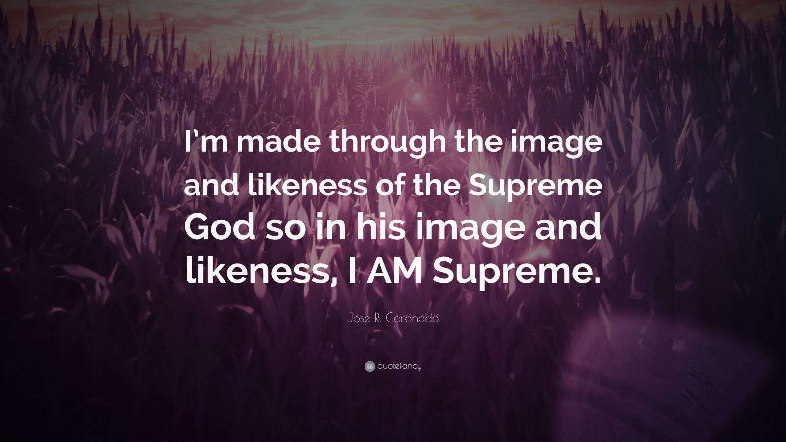 Jose R. Coronado Quote: “I’m made through the image and likeness of the ...