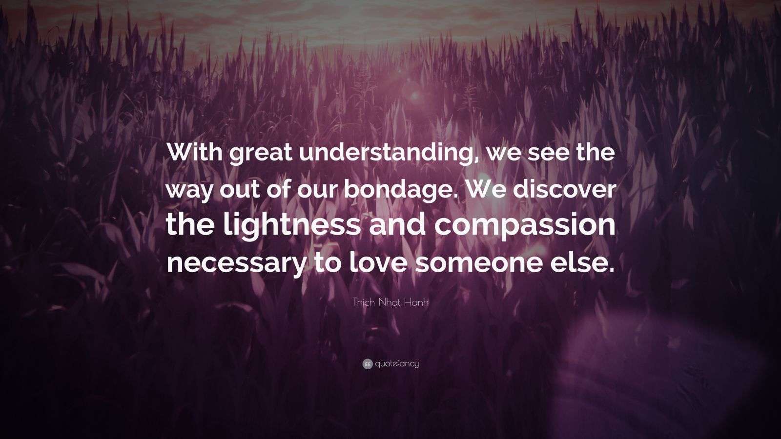 Thich Nhat Hanh Quote: “With great understanding, we see the way out of ...