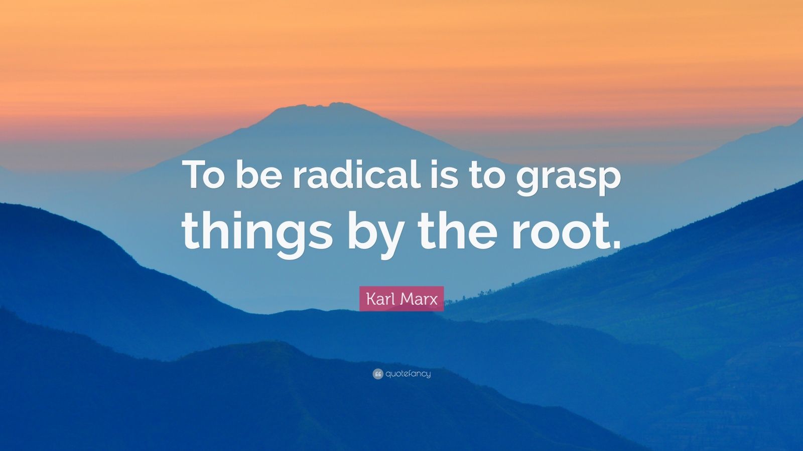 Karl Marx Quote: “To be radical is to grasp things by the root.” (12 ...