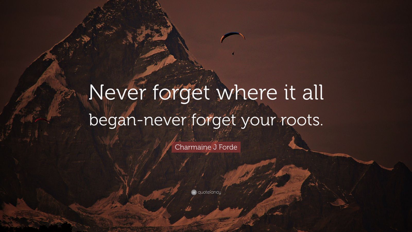 Charmaine J Forde Quote: “Never forget where it all began-never forget ...