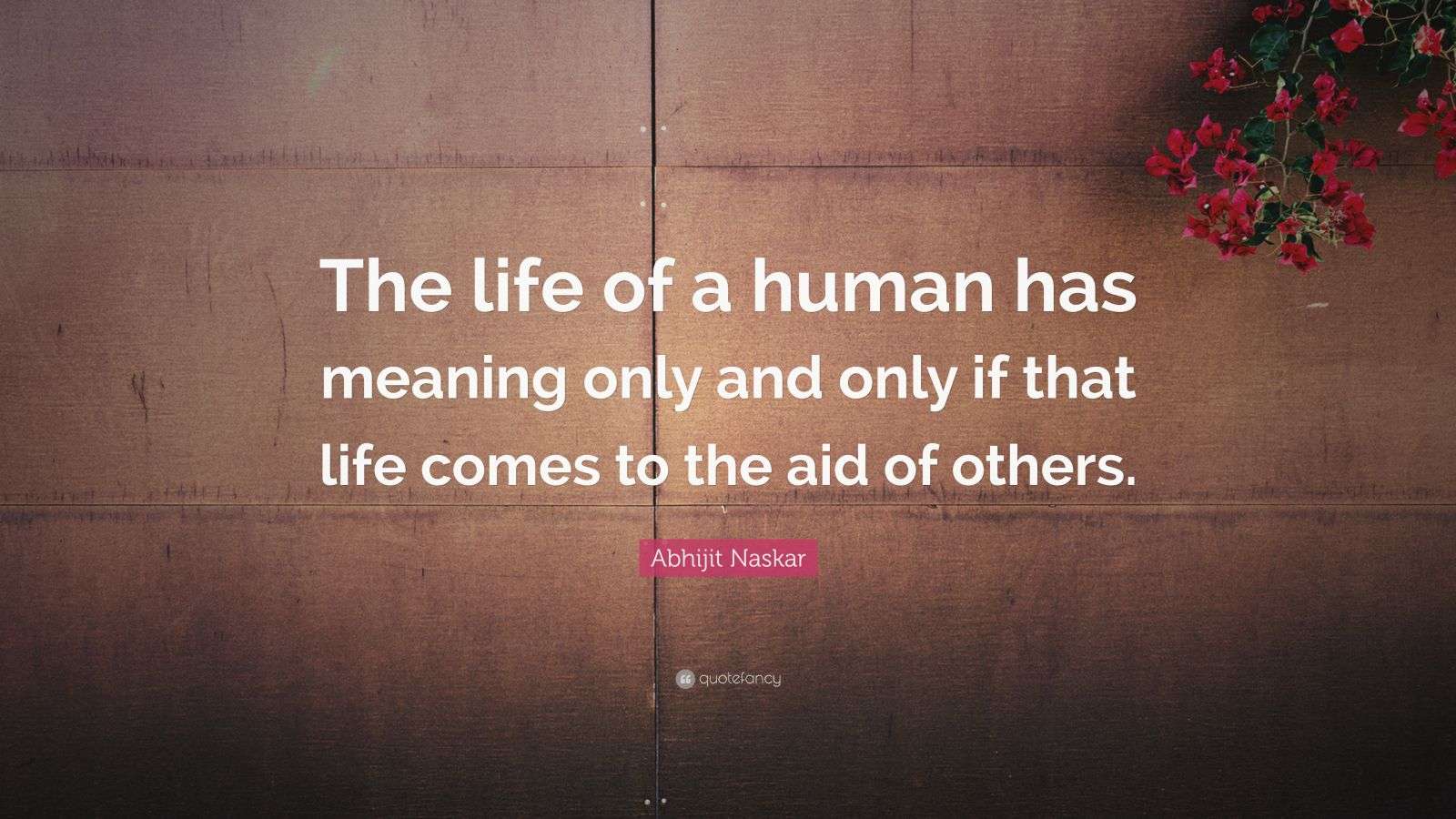 Abhijit Naskar Quote: “The life of a human has meaning only and only if ...