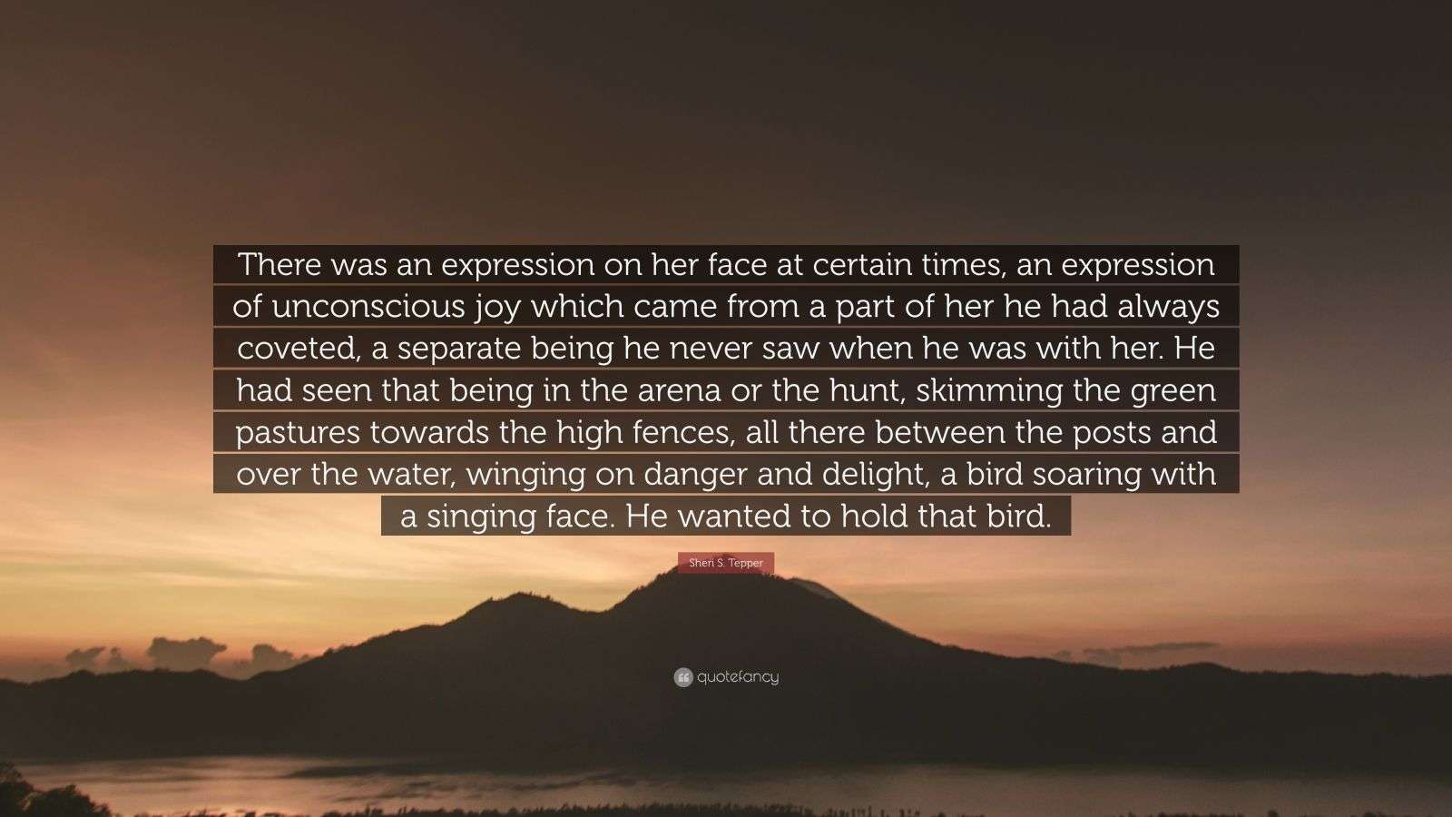 Sheri S. Tepper Quote: “There was an expression on her face at certain ...