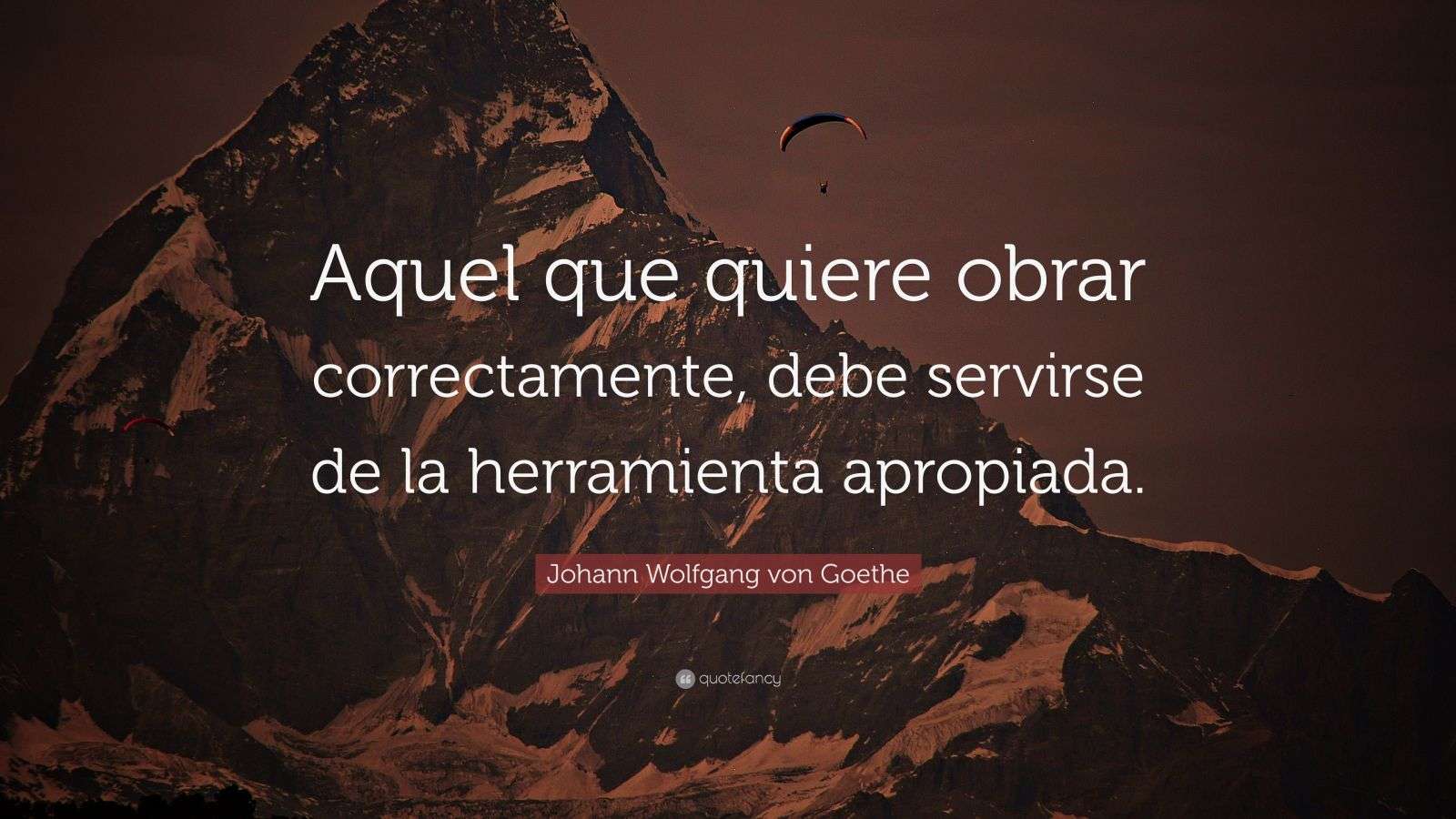 Johann Wolfgang von Goethe Quote: “Aquel que quiere obrar correctamente ...