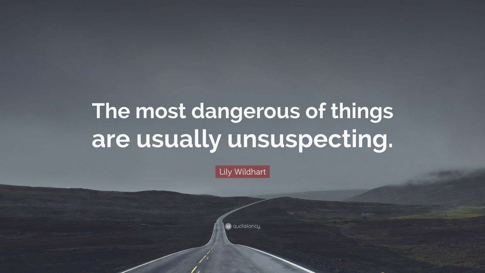 Lily Wildhart Quote: “The most dangerous of things are usually ...