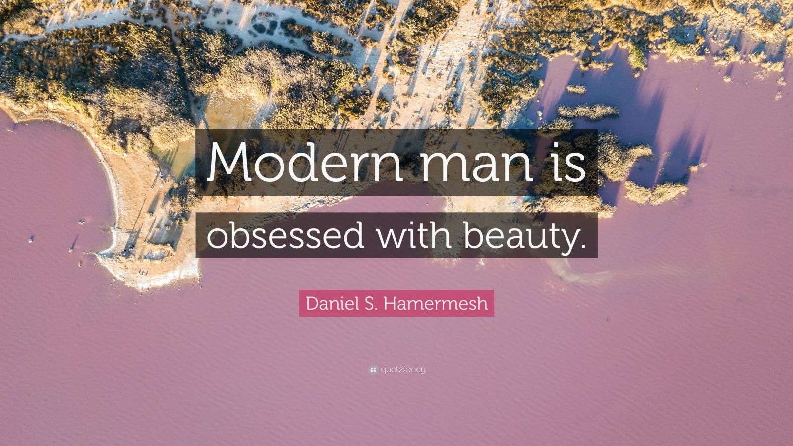Daniel S. Hamermesh Quote: “Modern man is obsessed with beauty.”