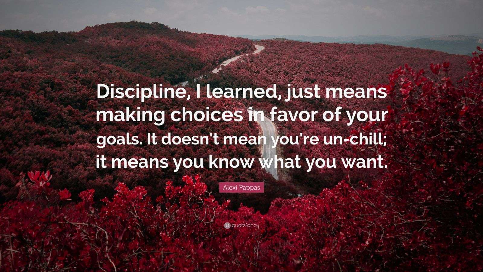 Alexi Pappas Quote: “Discipline, I learned, just means making choices ...