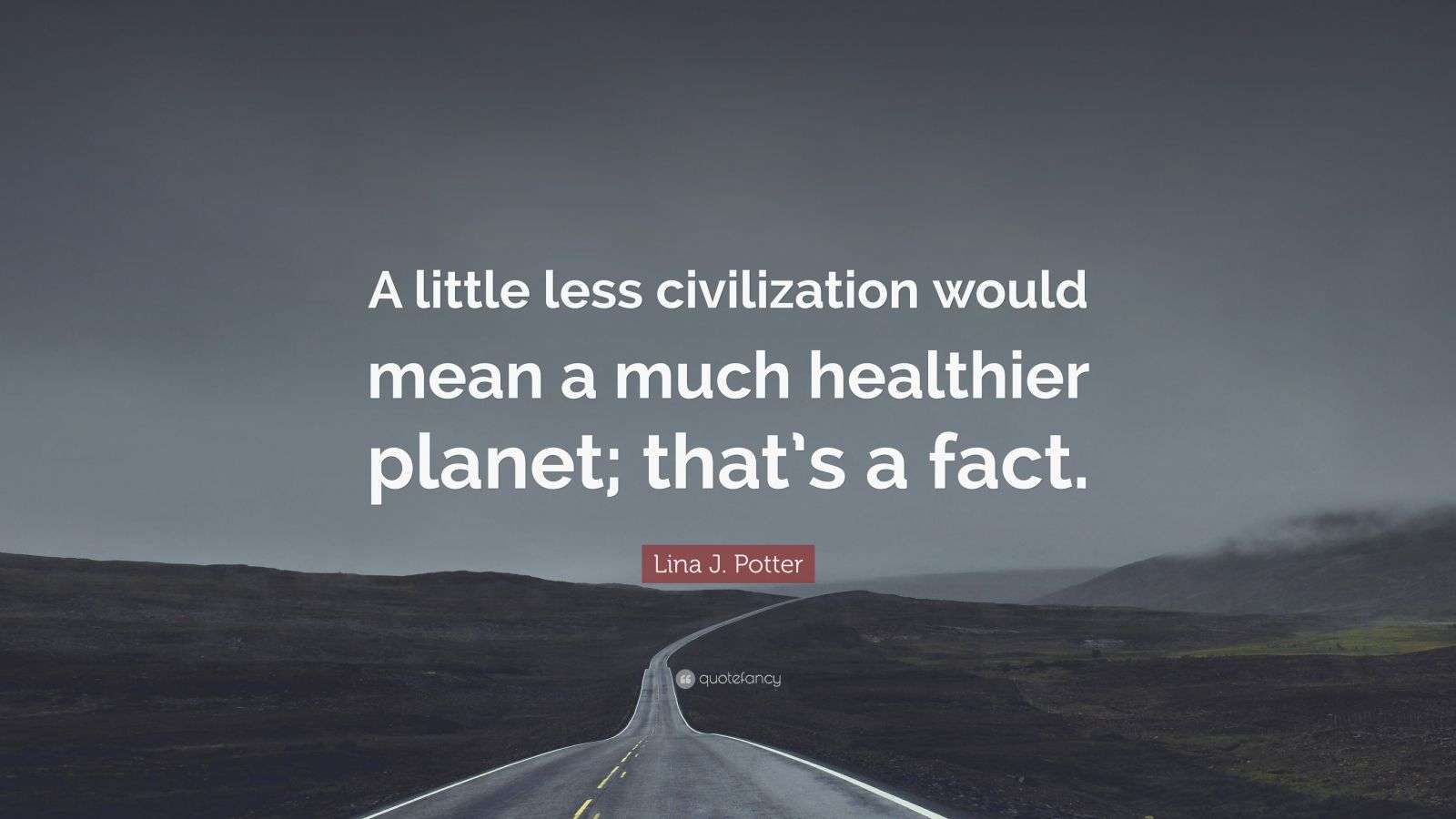 Lina J. Potter Quote: “A little less civilization would mean a much ...