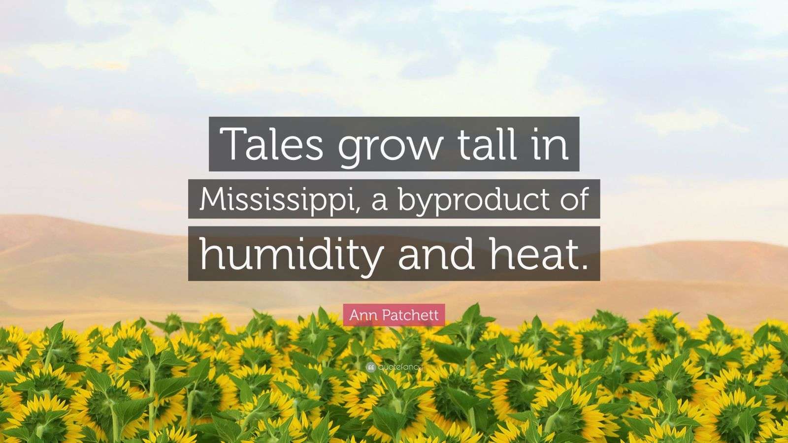 Ann Patchett Quote: “Tales grow tall in Mississippi, a byproduct of ...