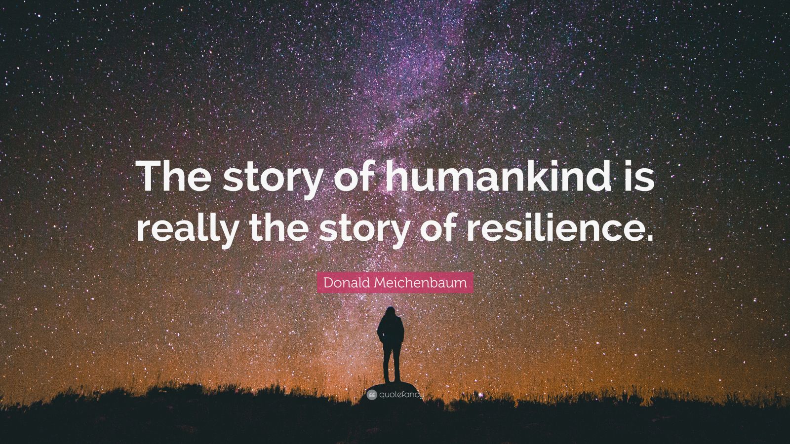Donald Meichenbaum Quote: “The story of humankind is really the story ...