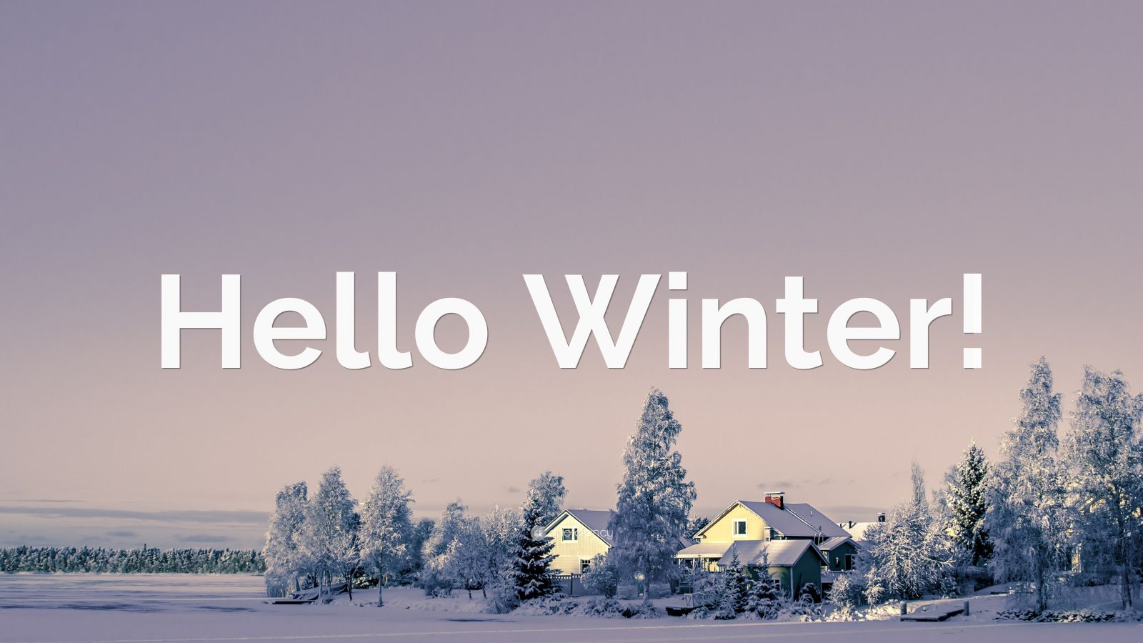 “Hello Winter!” Wallpaper by QuoteFancy