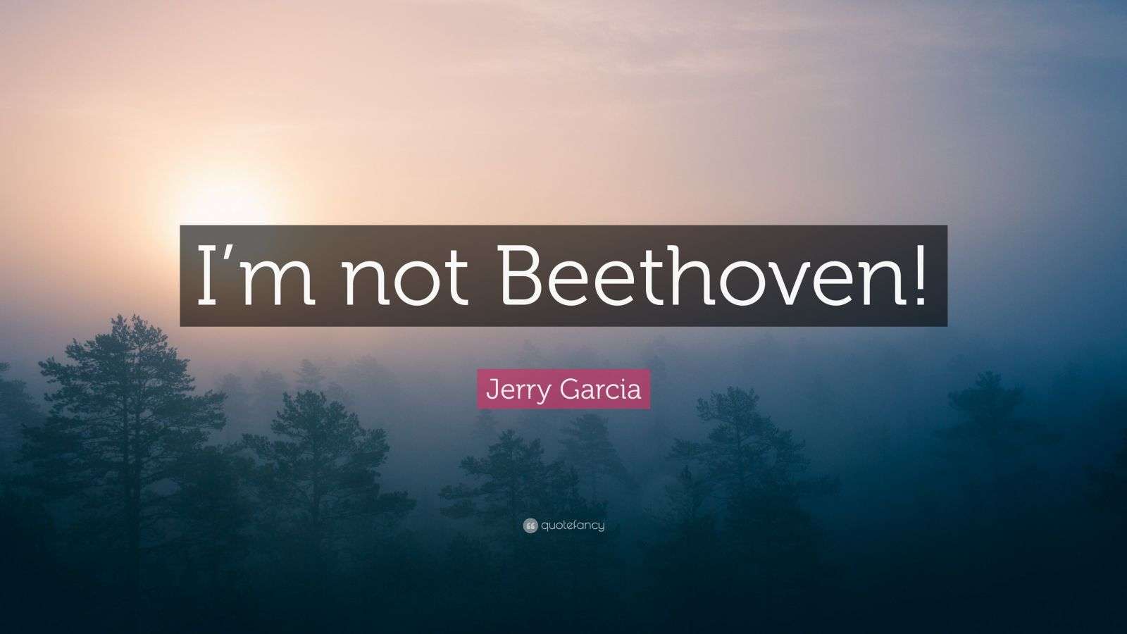 Jerry Garcia Quote: “I’m not Beethoven!”