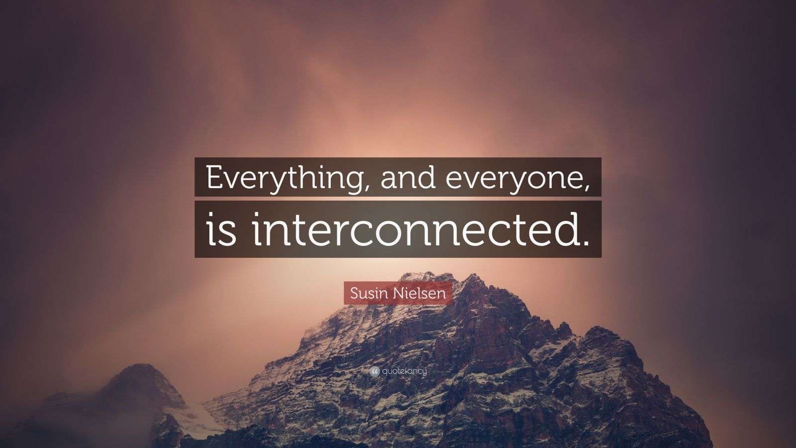 Susin Nielsen Quote: “Everything, and everyone, is interconnected.”
