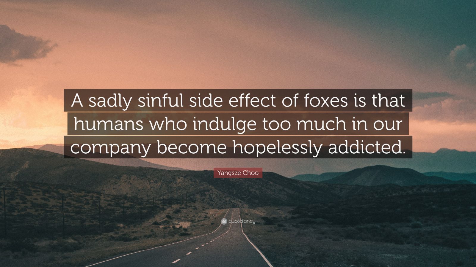 Yangsze Choo Quote: “A sadly sinful side effect of foxes is that humans ...