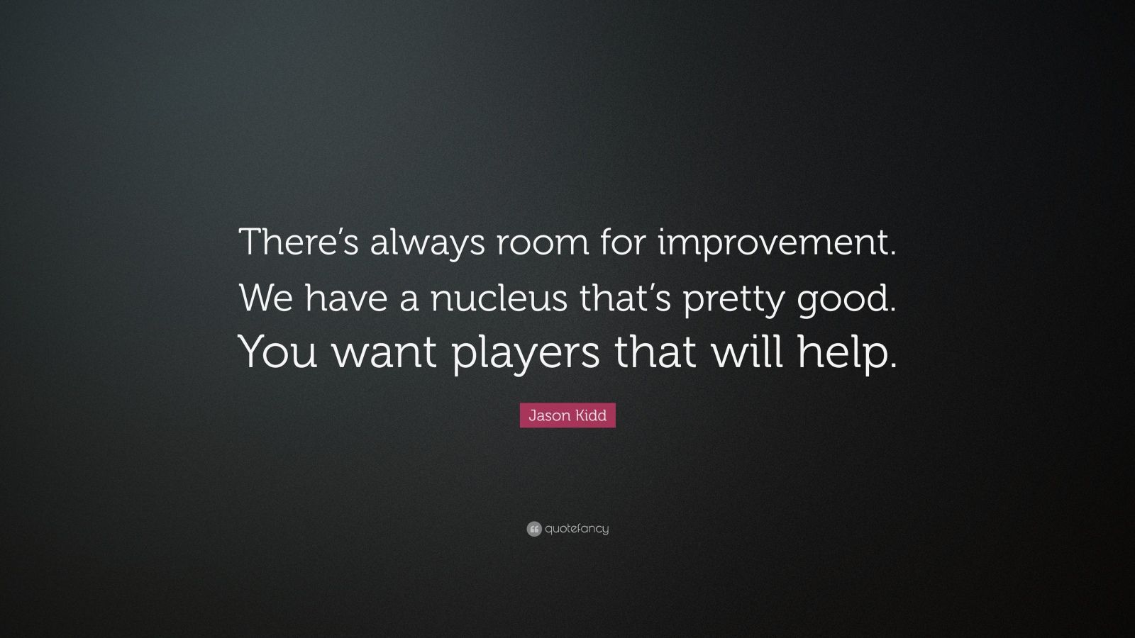 Jason Kidd Quote: “There’s always room for improvement. We have a ...