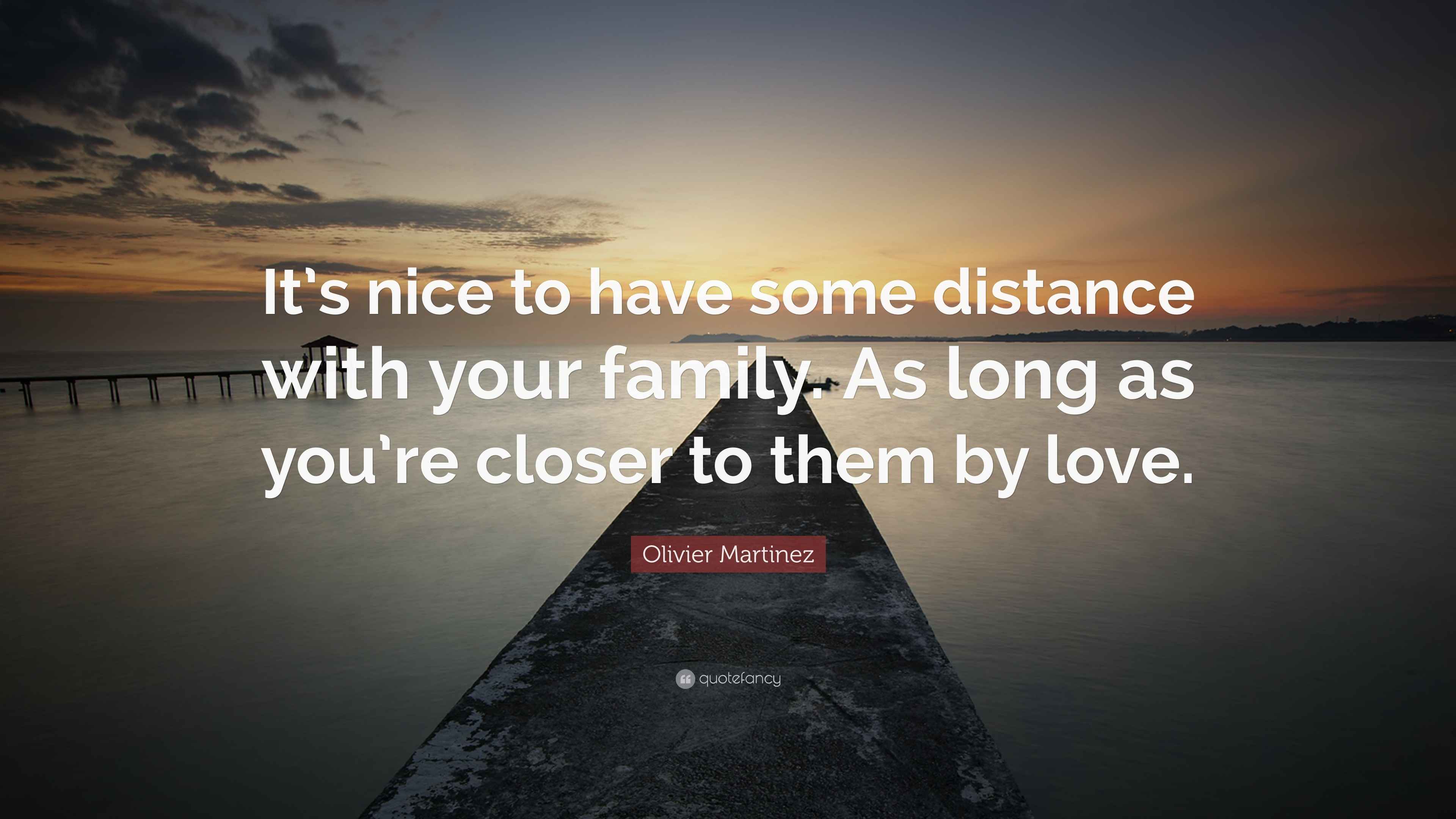 Olivier Martinez Quote: “It’s nice to have some distance with your ...