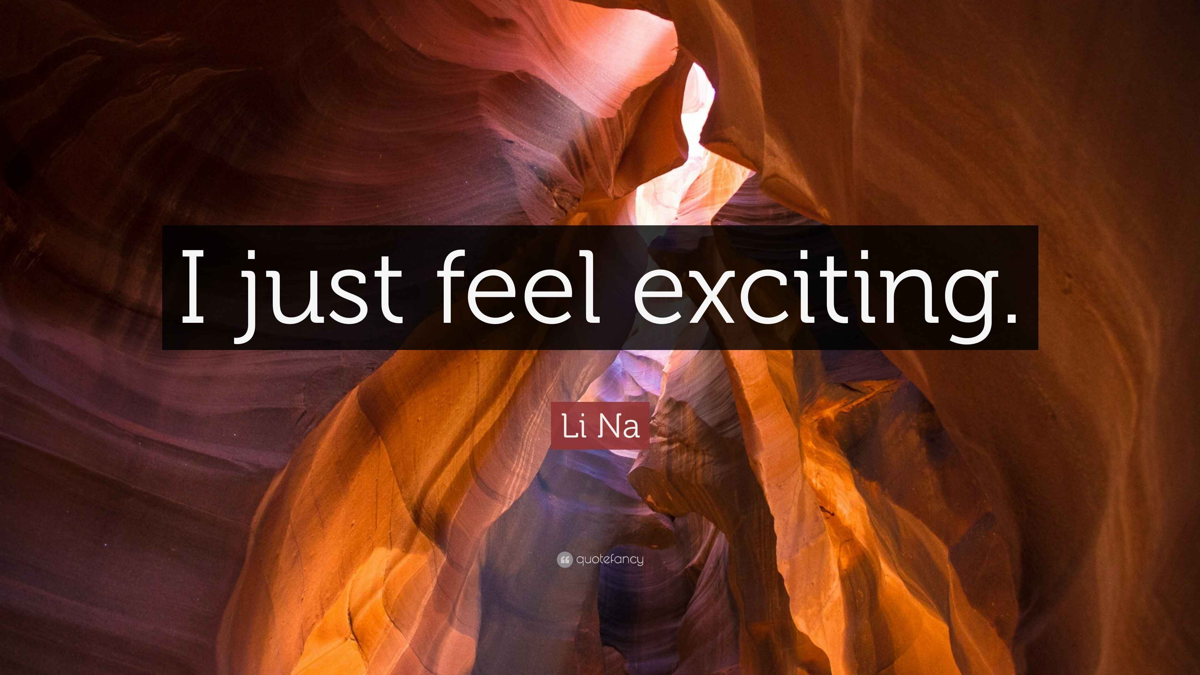 Li Na Quote: “I just feel exciting.”