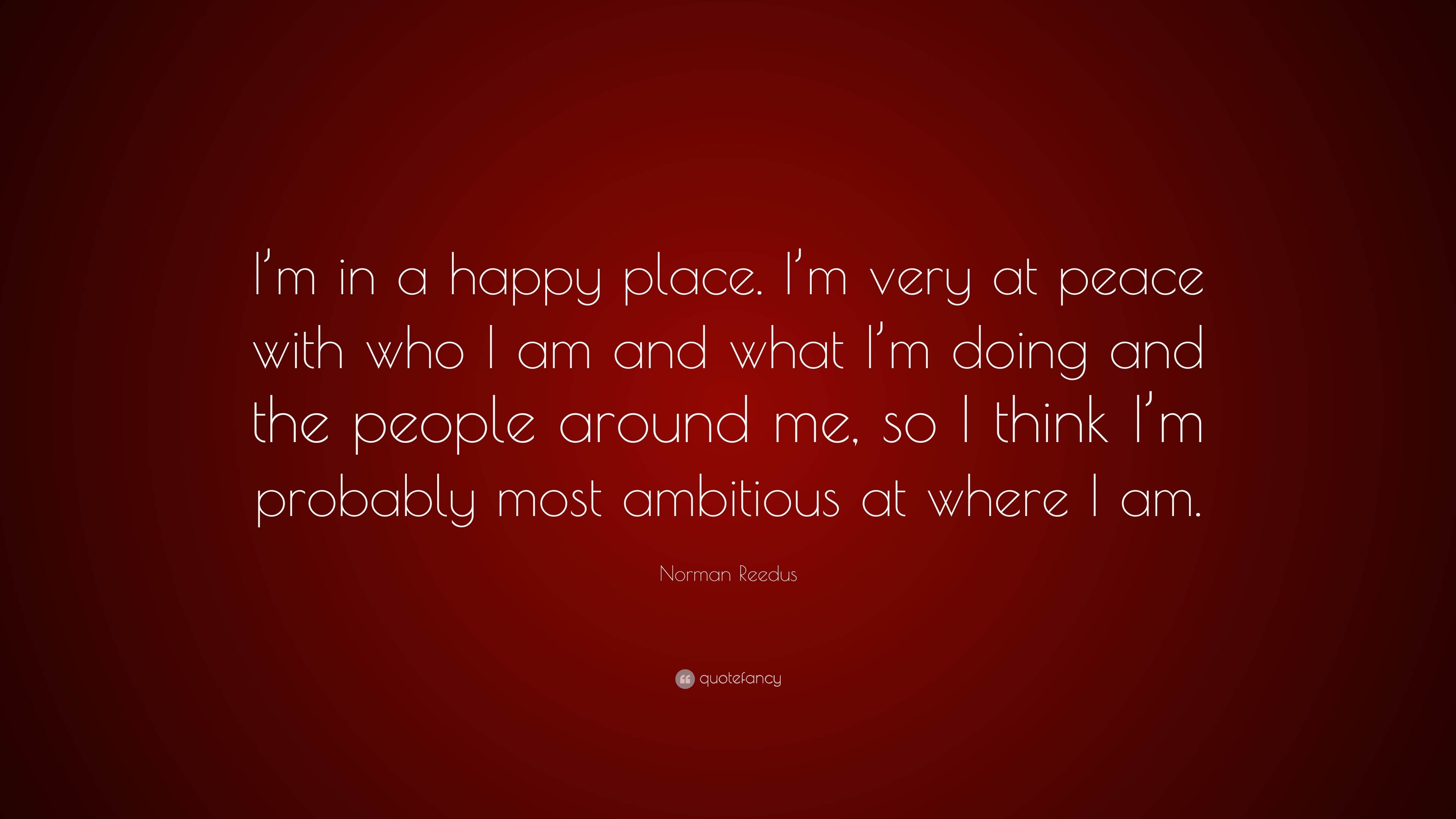 Norman Reedus Quote: “I’m in a happy place. I’m very at peace with who ...