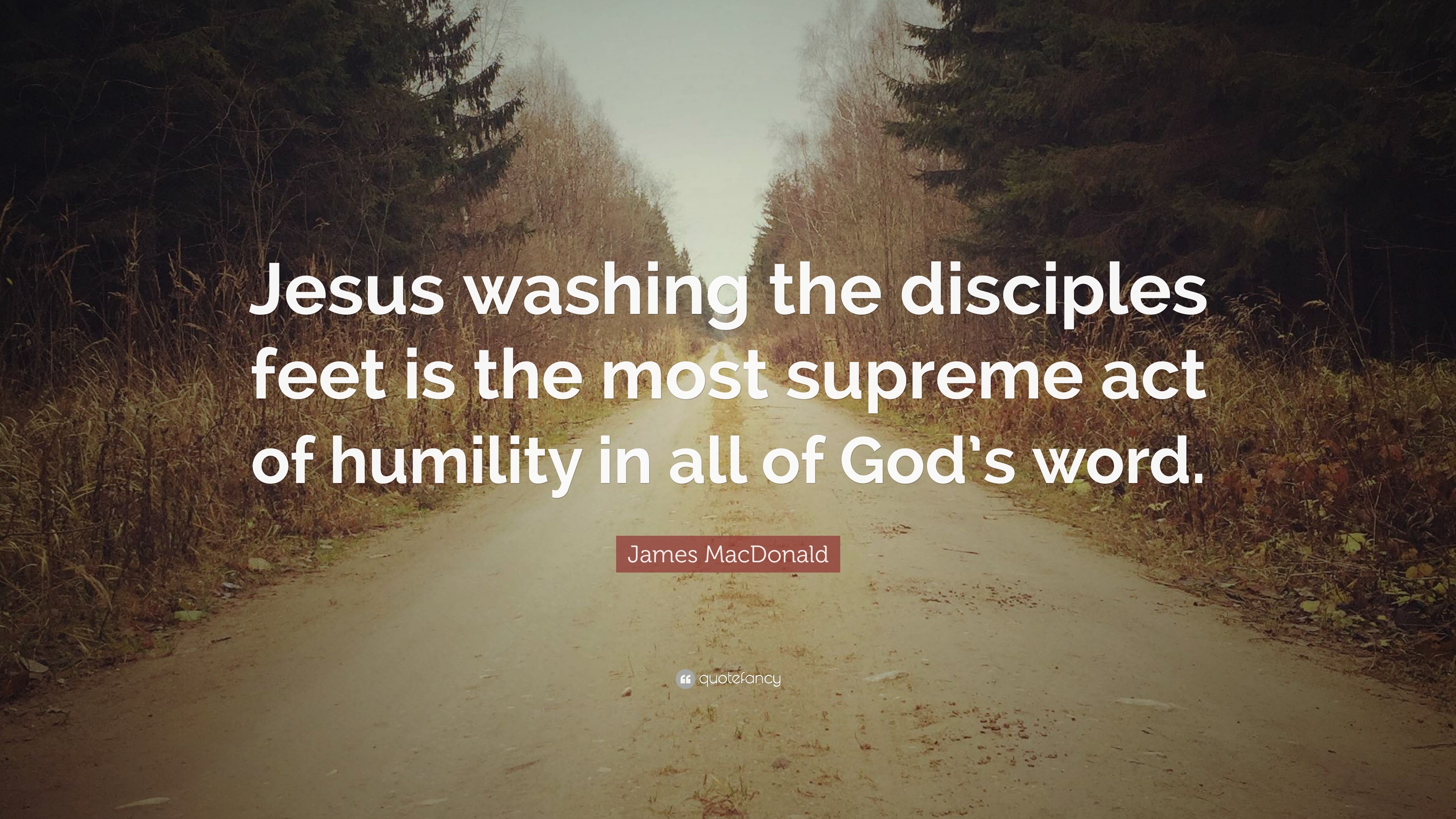 James MacDonald Quote: “Jesus washing the disciples feet is the most ...