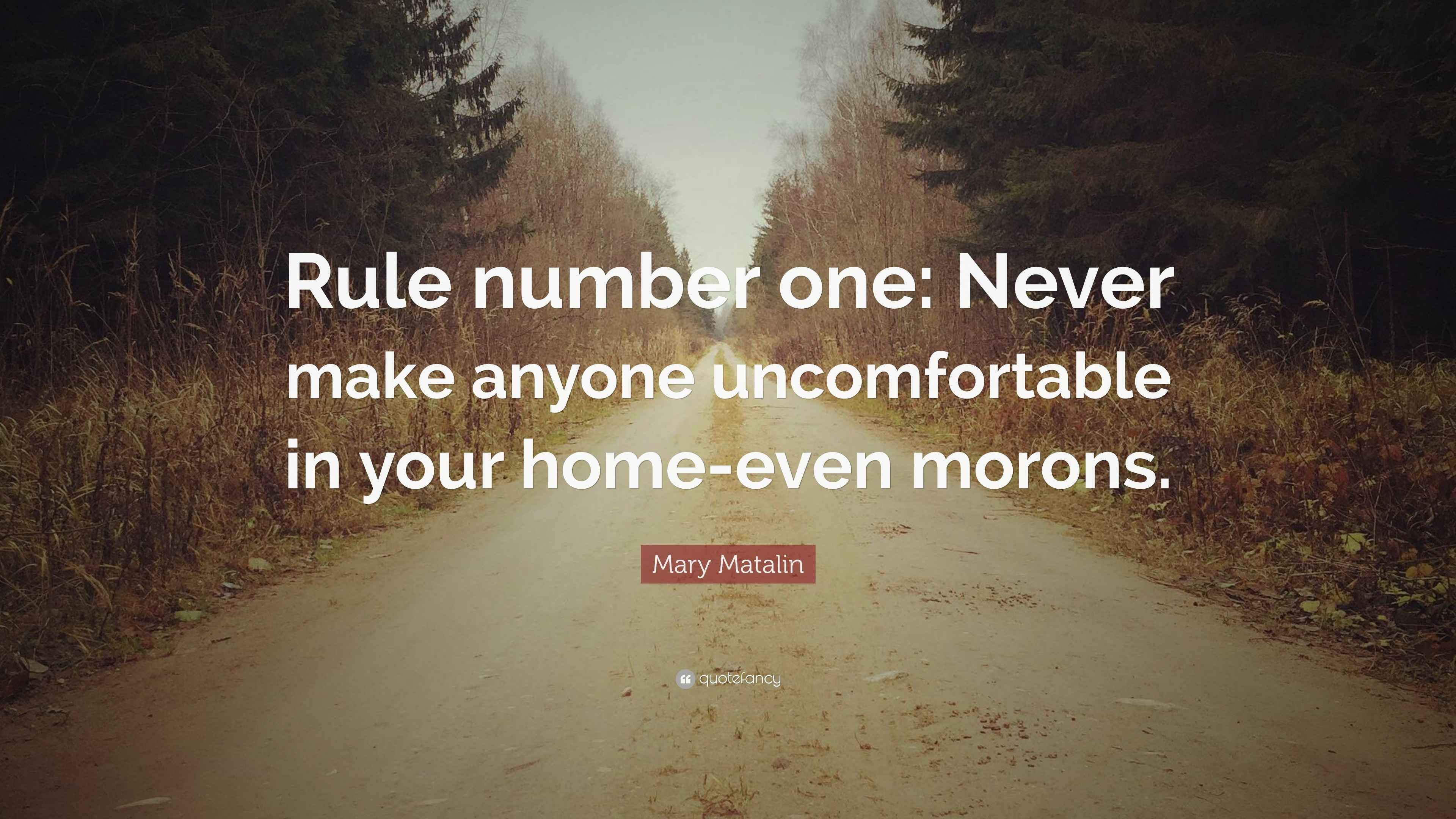 Rule Number One Quotes
