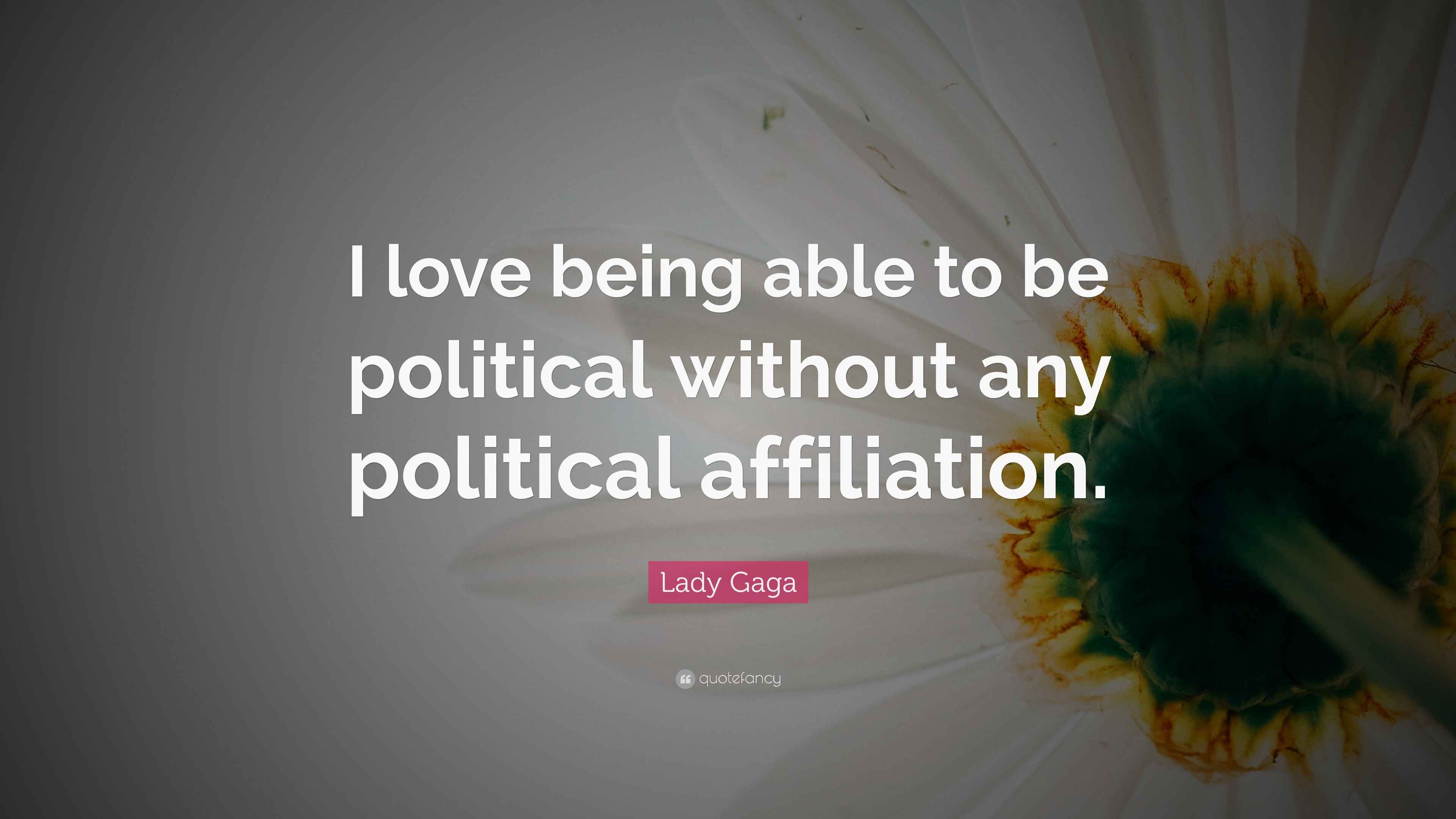 Lady Gaga Quote: “I love being able to be political without any ...
