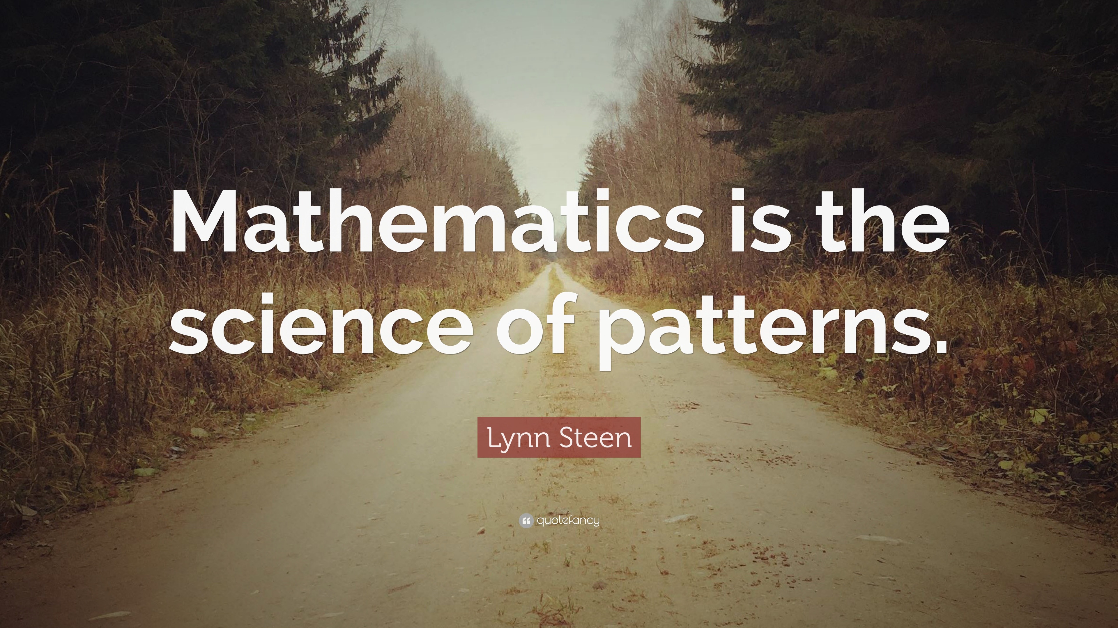 Lynn Steen Quote: “Mathematics is the science of patterns.”