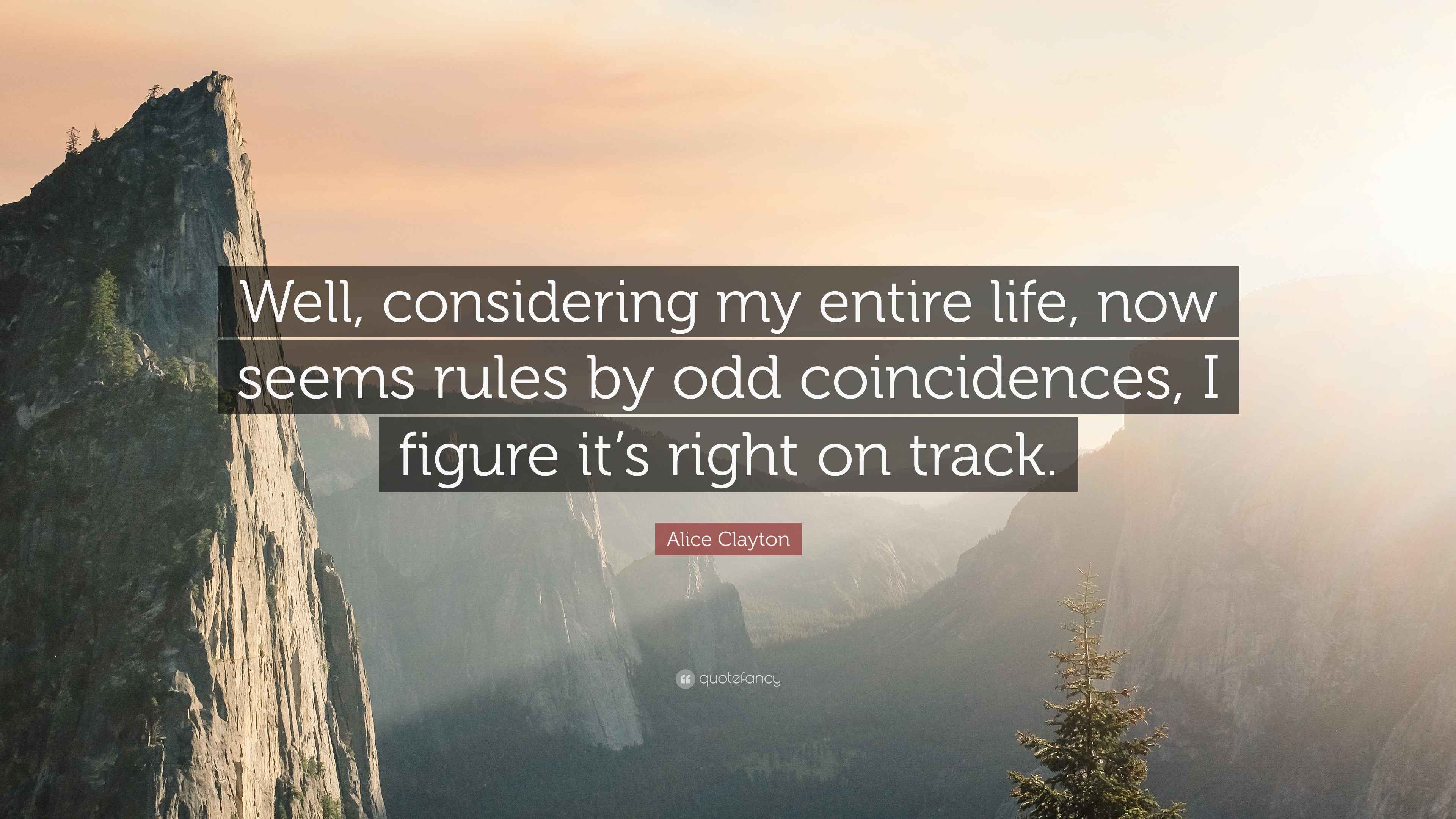 Alice Clayton Quote: “Well, considering my entire life, now seems rules ...