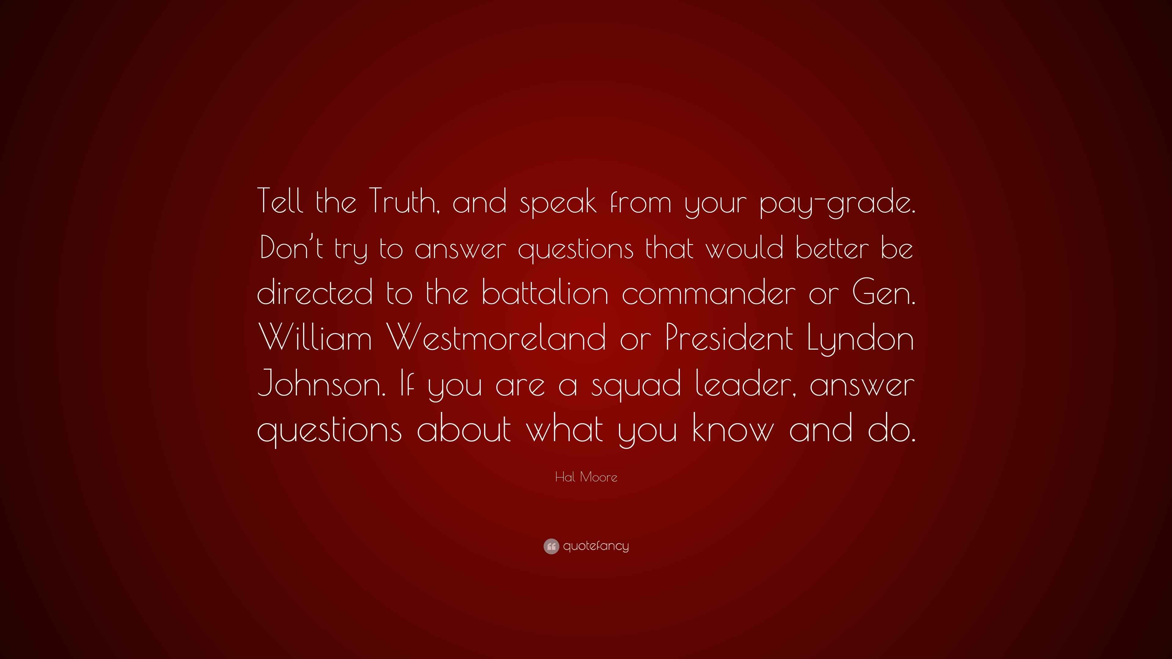 Hal Moore Quotes (5 wallpapers) - Quotefancy