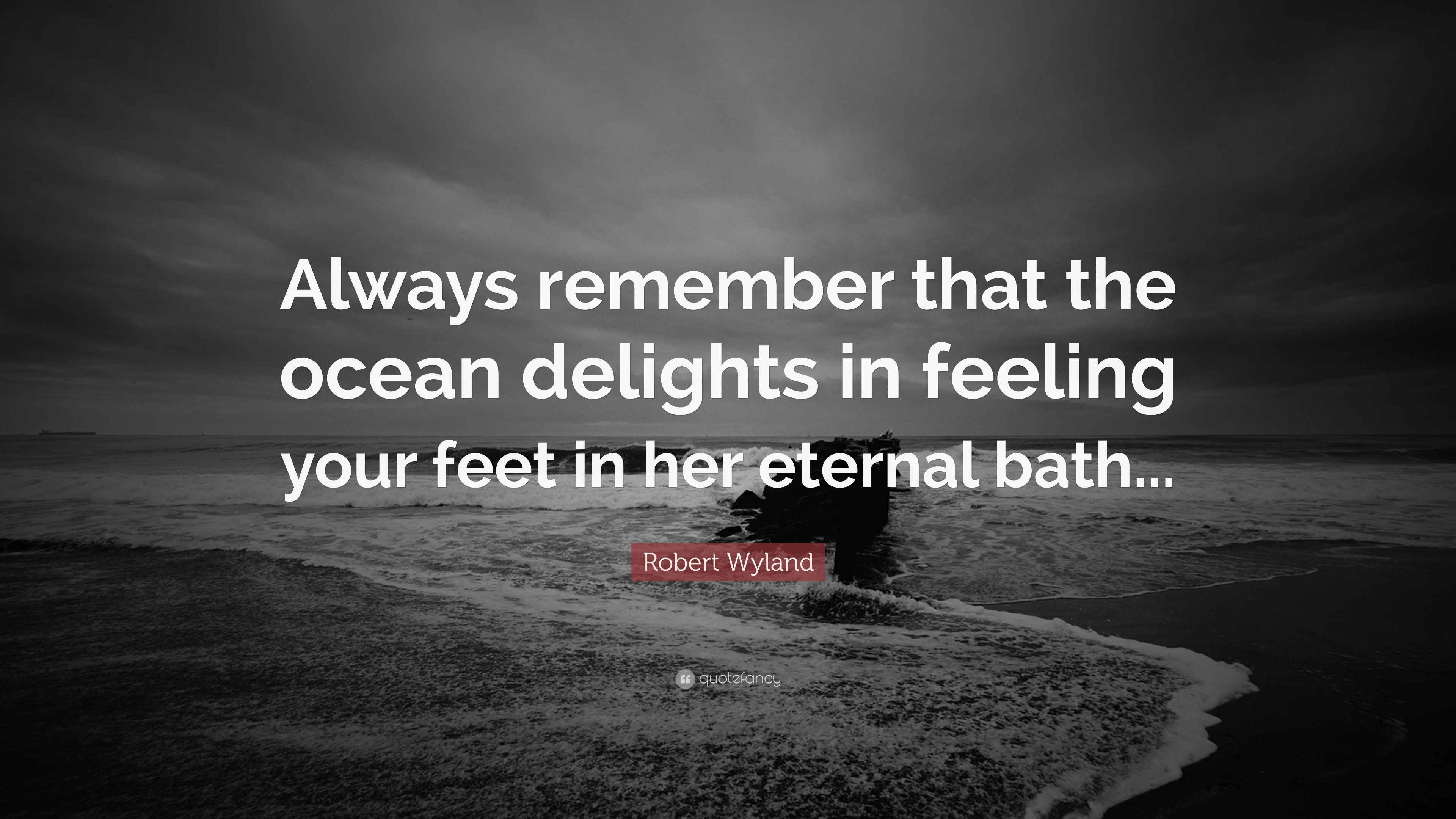 Robert Wyland Quote: “Always remember that the ocean delights in ...