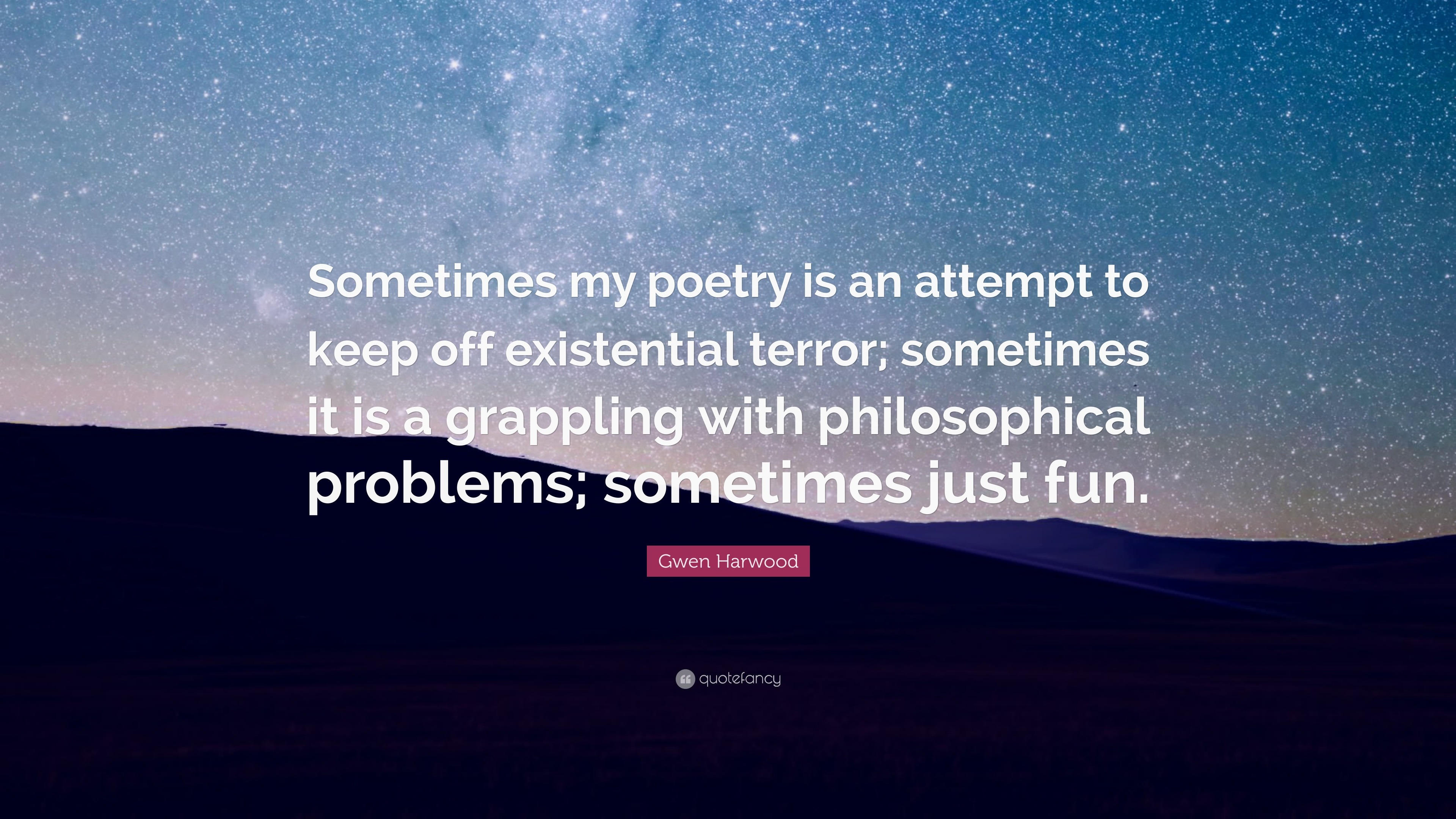 Gwen Harwood Quote: “Sometimes my poetry is an attempt to keep off ...