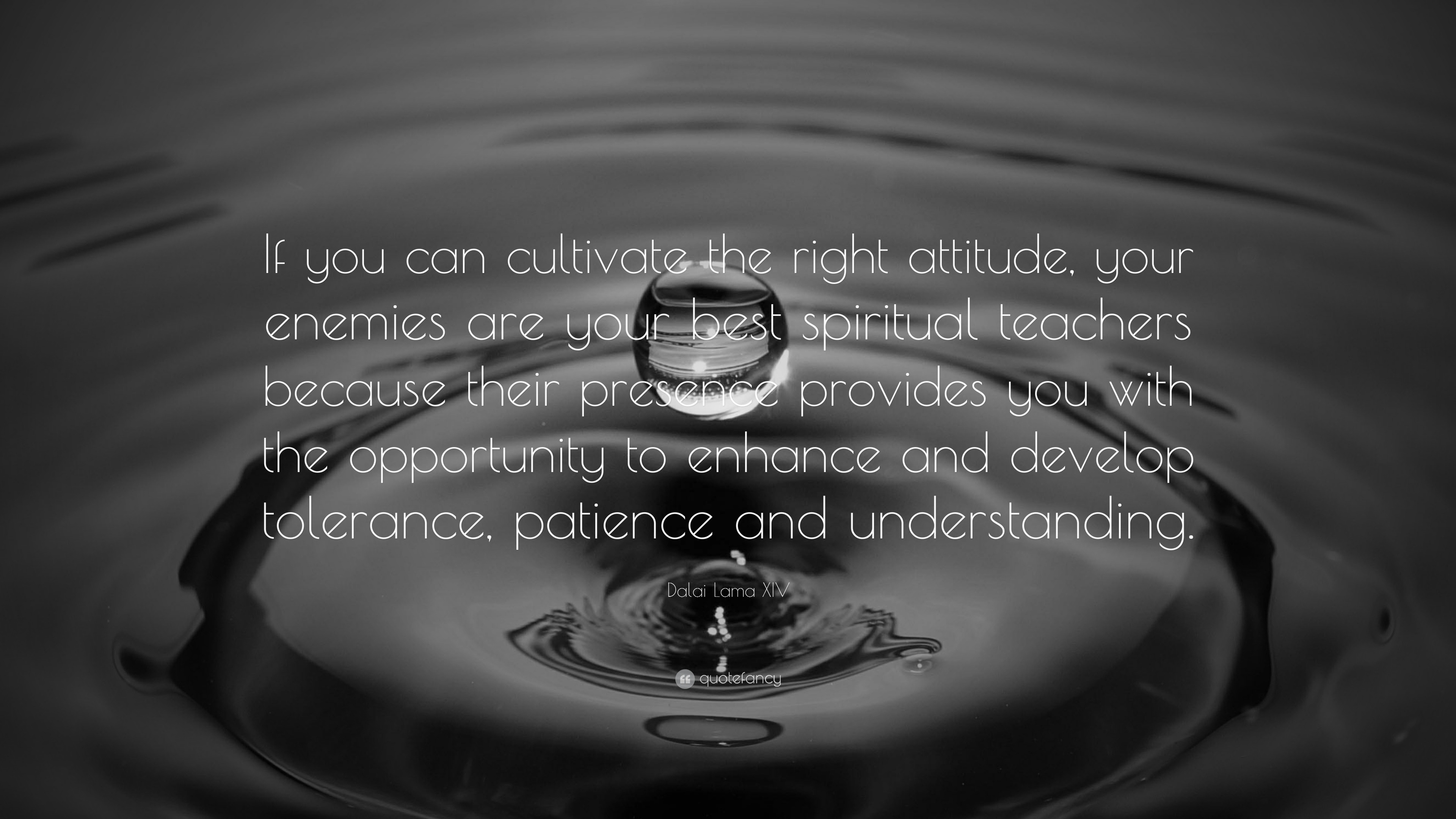 Dalai Lama XIV Quote: “If you can cultivate the right attitude, your ...