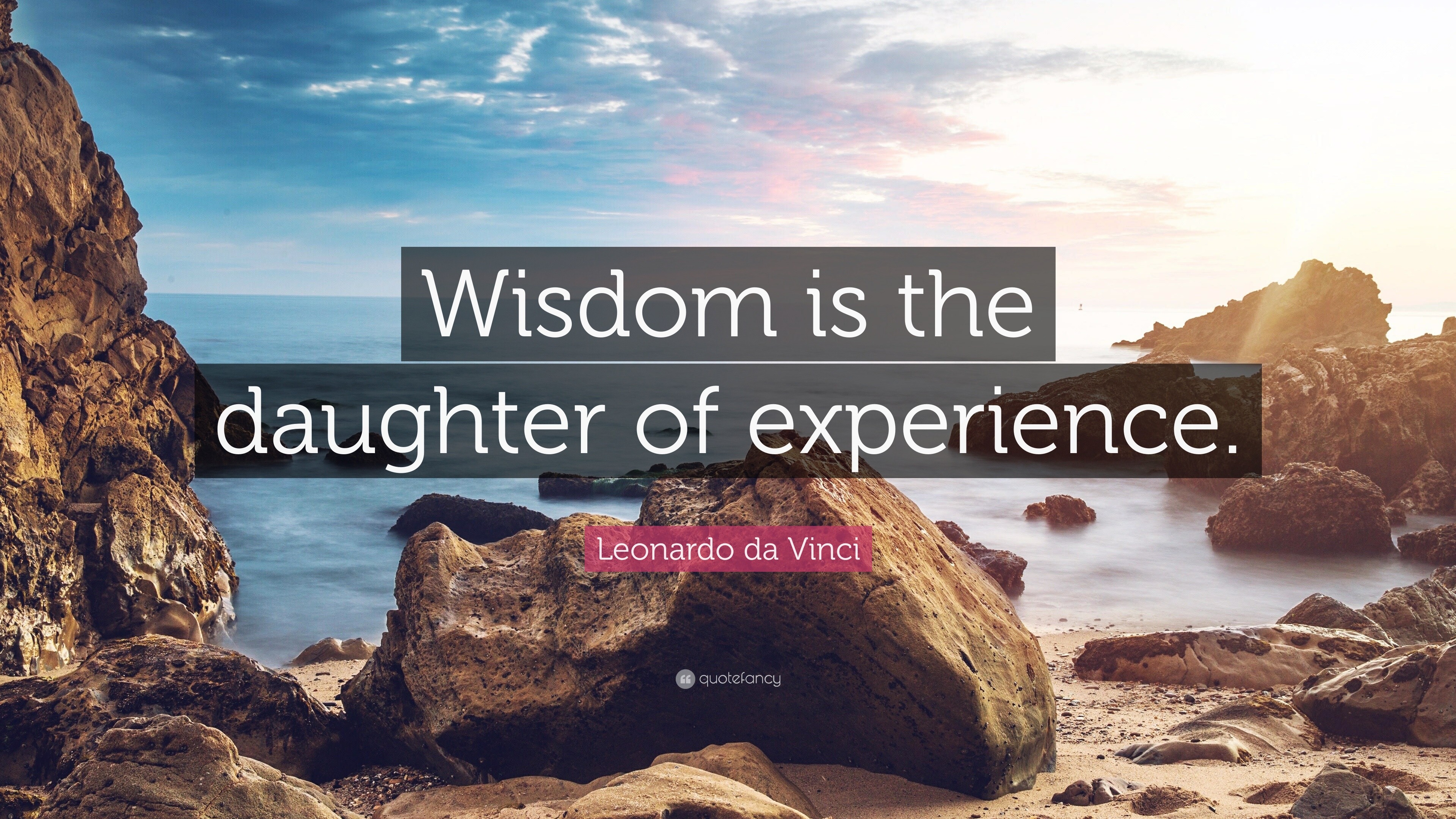 Leonardo da Vinci Quote: “Wisdom is the daughter of experience.”